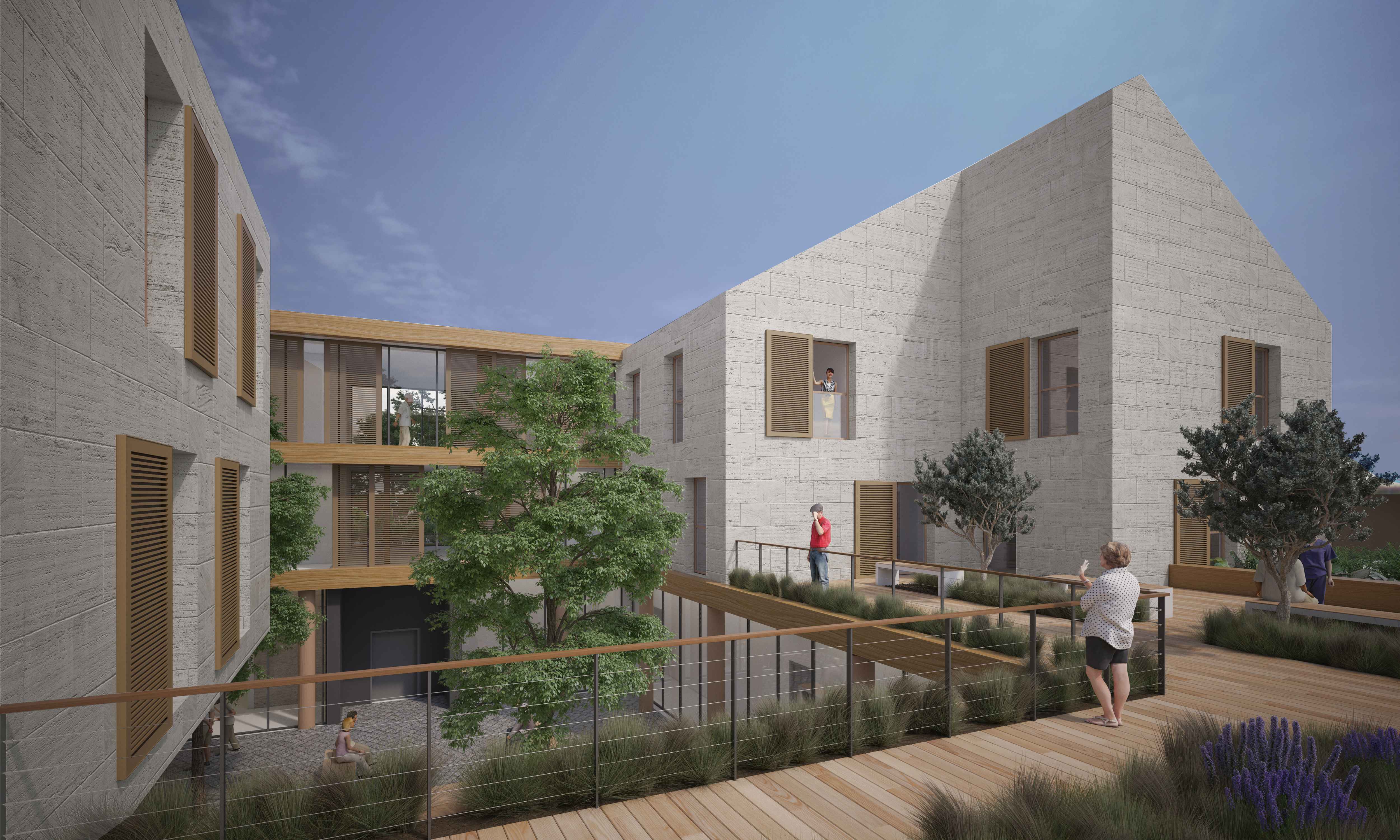 Competition EHPAD 120 beds by Bruneau Ghezzi Architectes - Architizer