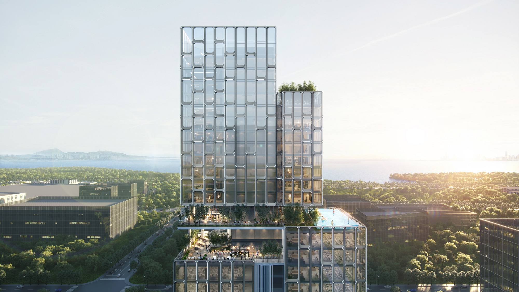 Humane Vertical Community Adorned with Greenery by Aedas - Architizer