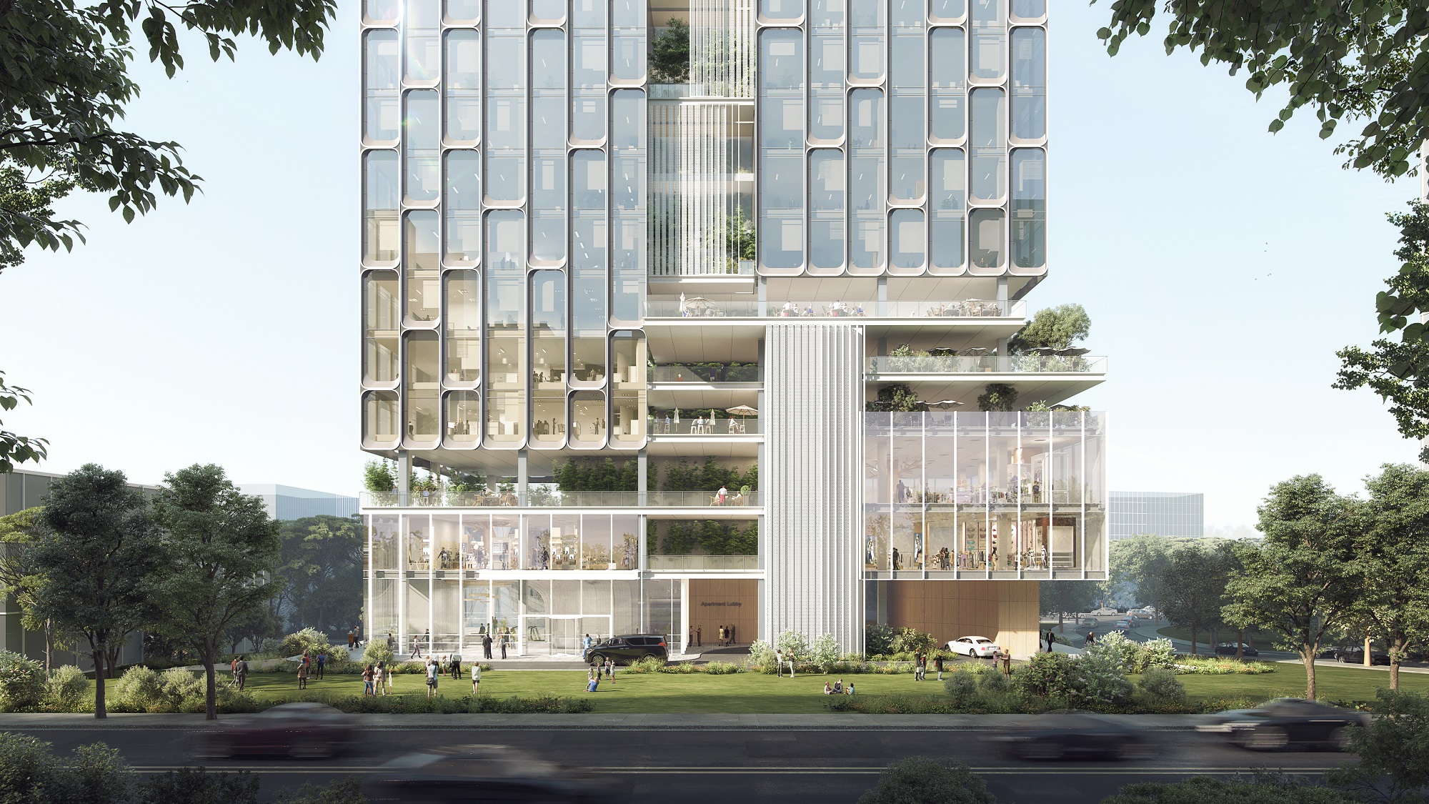Humane Vertical Community Adorned with Greenery by Aedas - Architizer