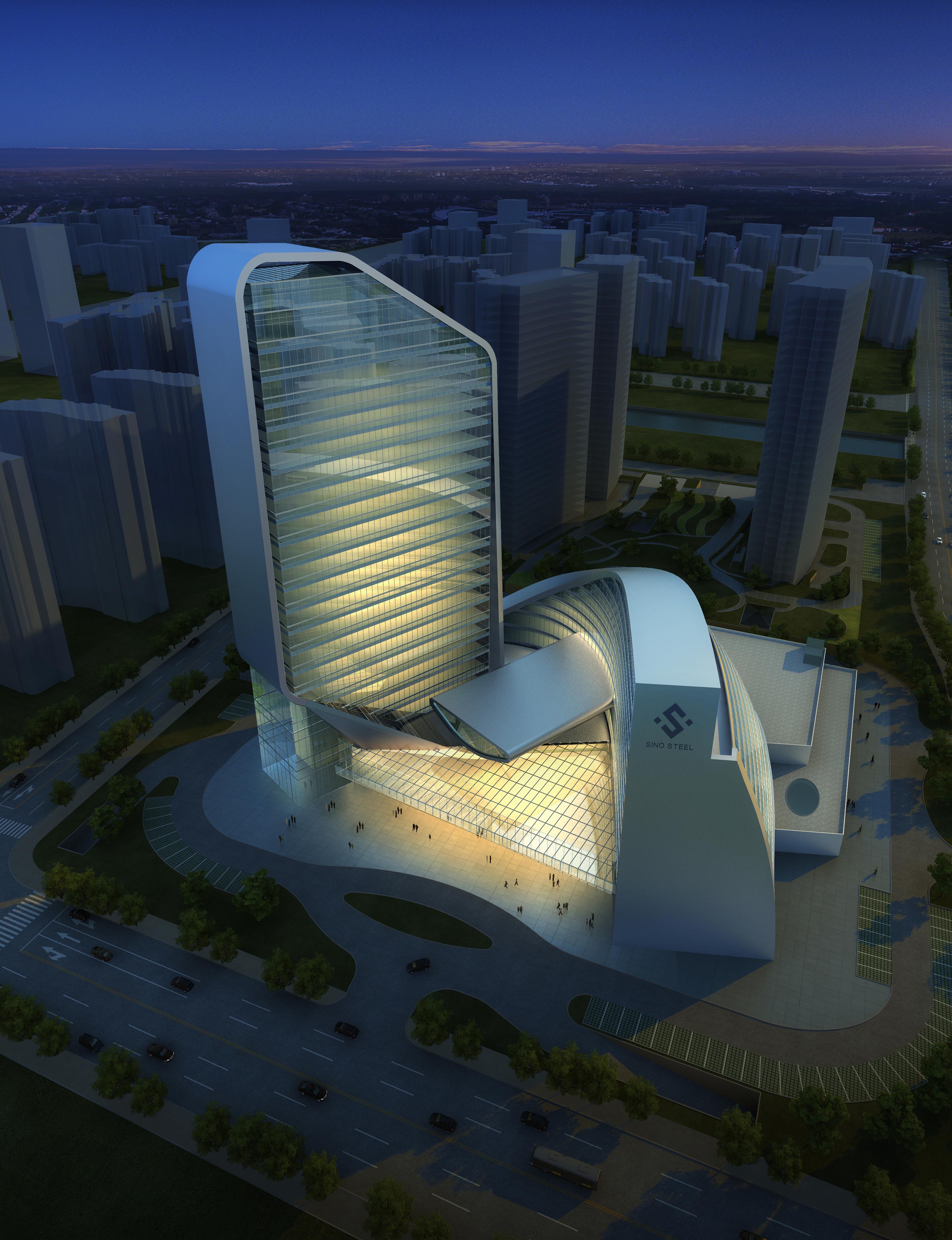 Sino Steel Building & Sino Steel International Hotel by GAP Design LLC ...