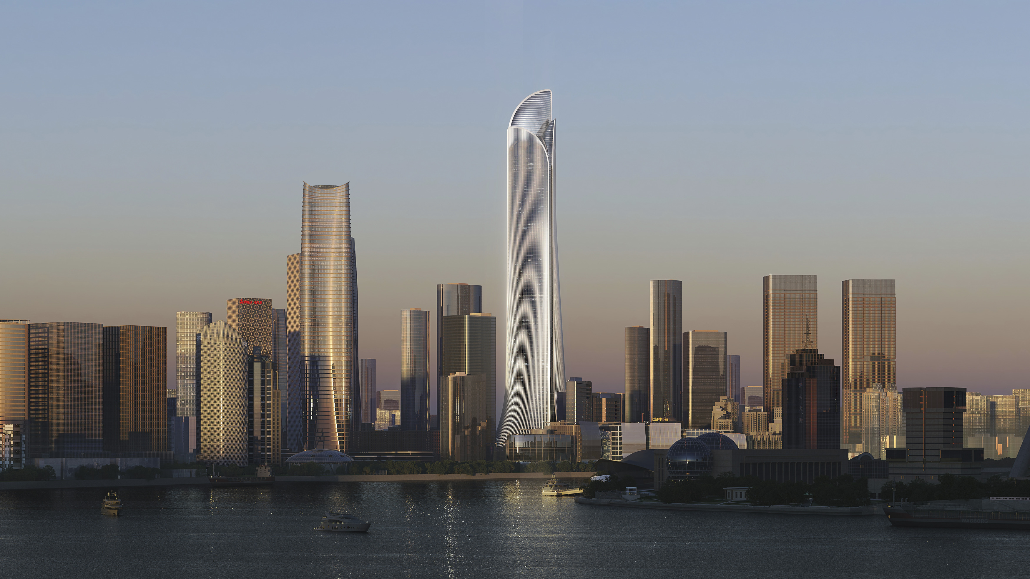 Idea 3851199: North Bund Centre by Kohn Pedersen Fox Associates in ...