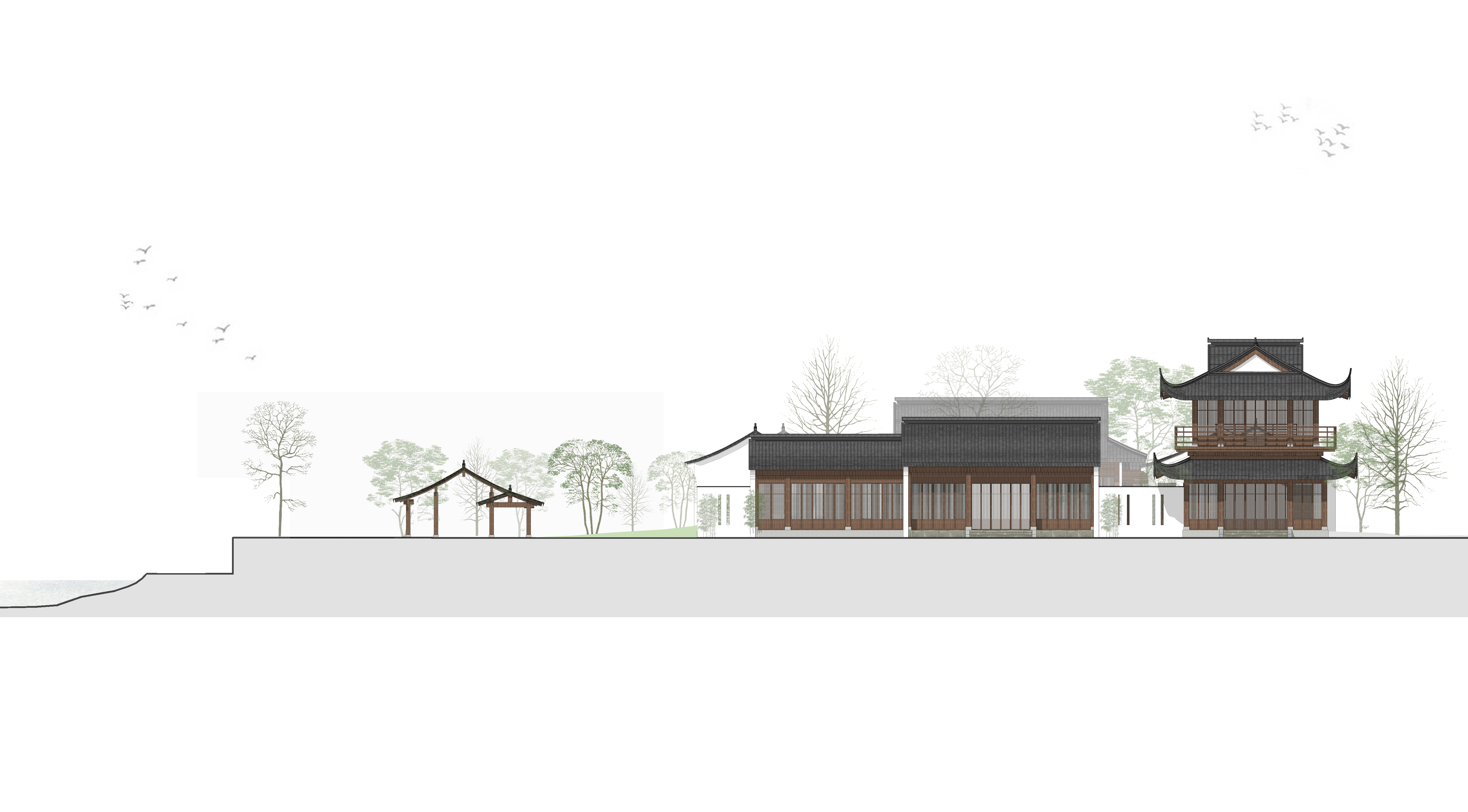 Experience center of Chinese ancient post stations by YI JIAN ...
