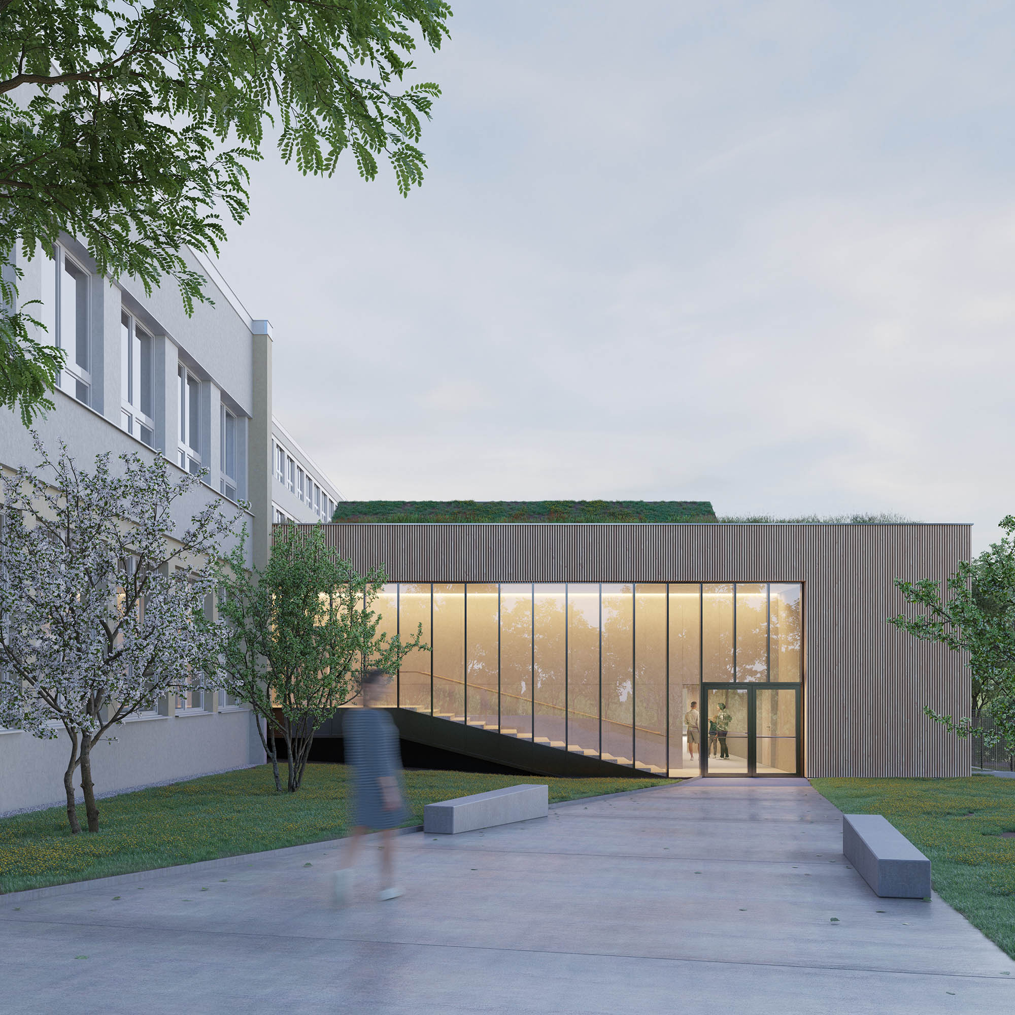 High School Arabská Multipurpose Hall by dh architects - Architizer