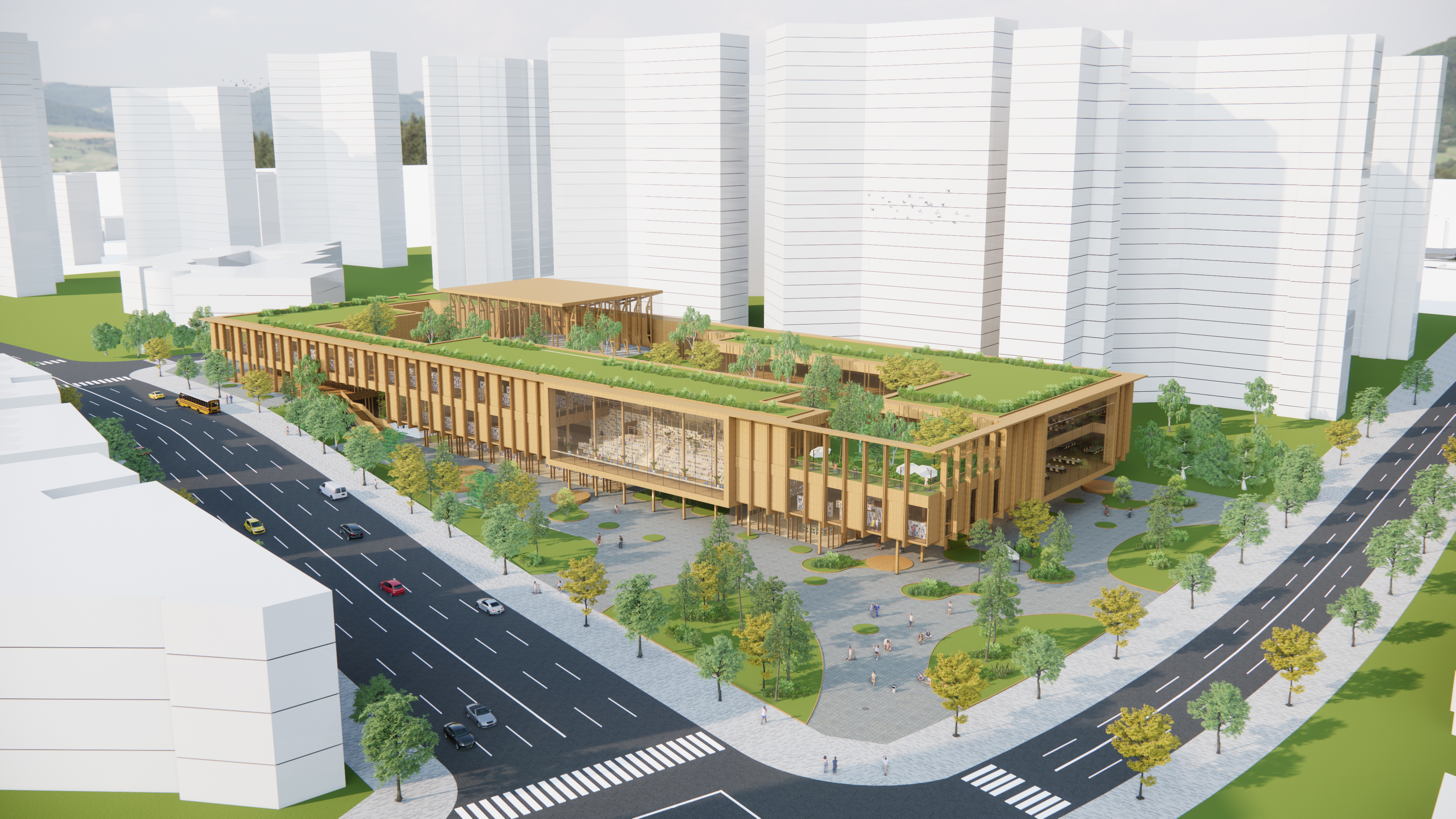 Seoul Metropolitan Dong-daemun Library competition by YI JIAN ...