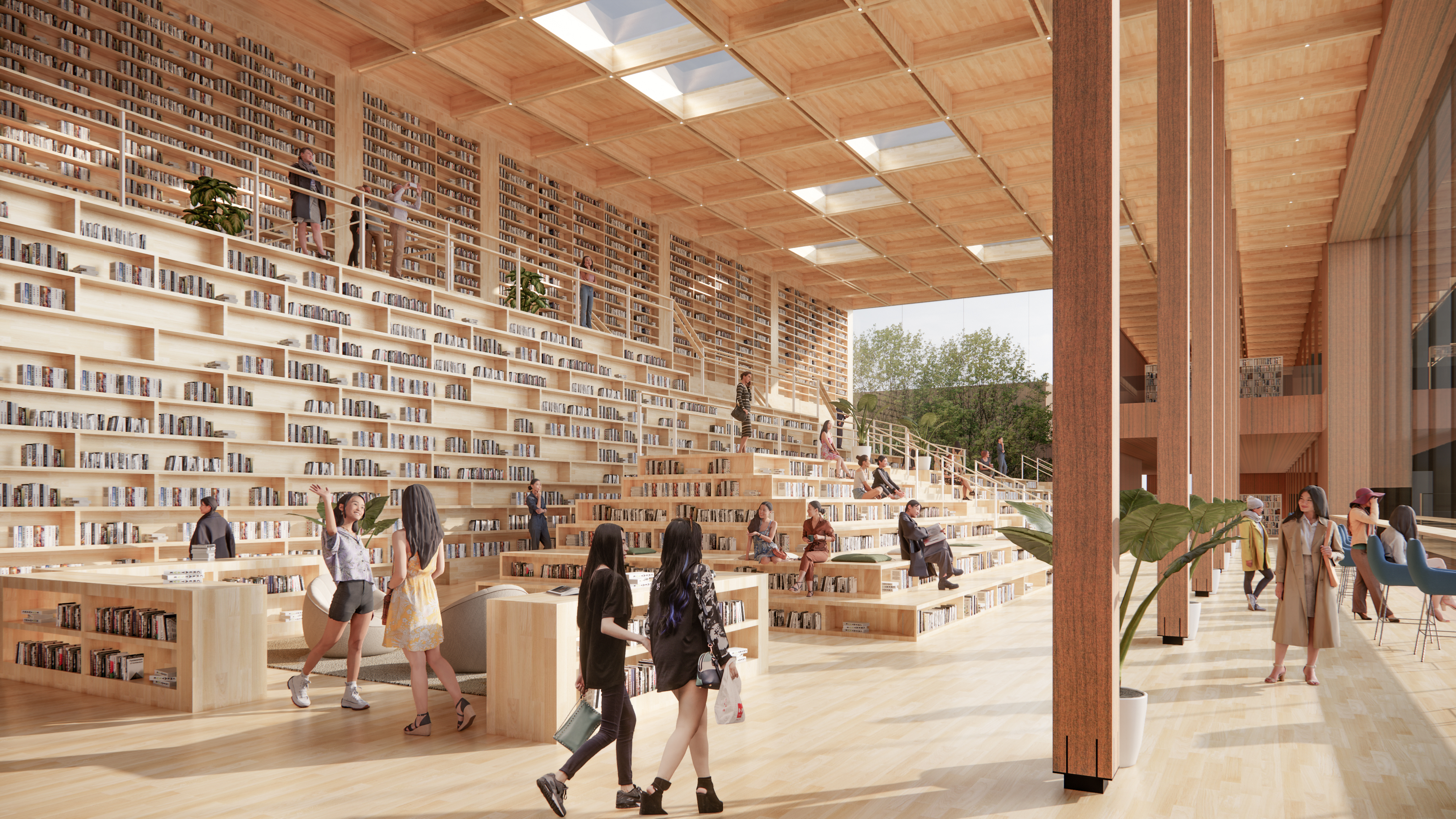 Seoul Metropolitan Dong-daemun Library competition by YI JIAN ...