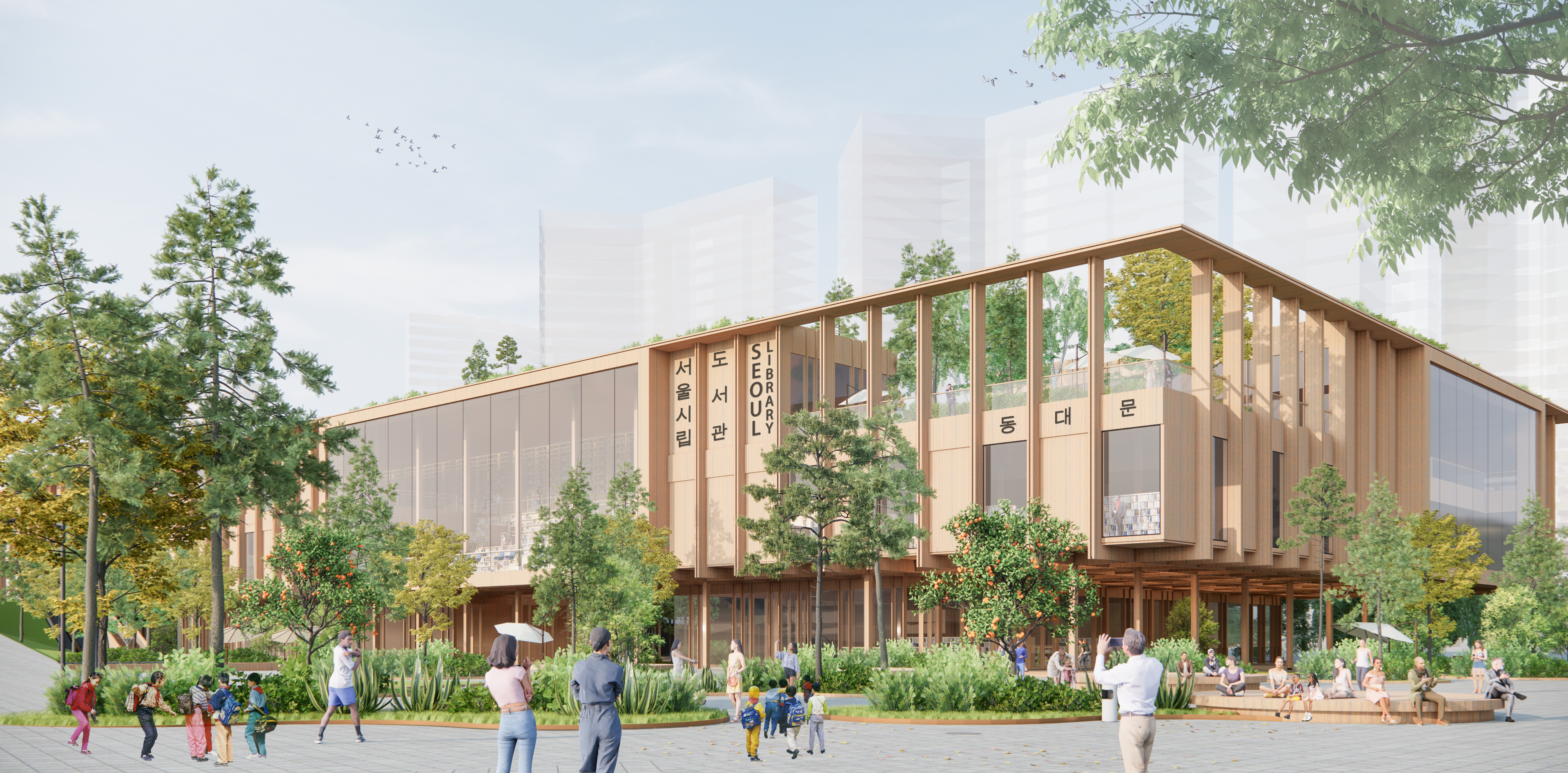 Seoul Metropolitan Dong-daemun Library competition by YI JIAN ...