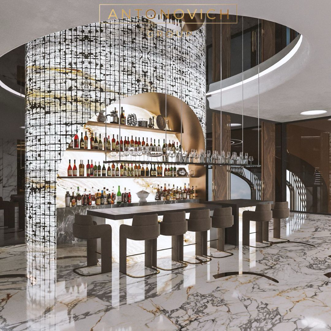 Spacious Sitting Area for a World-Class Villa by LUXURY ANTONOVICH ...