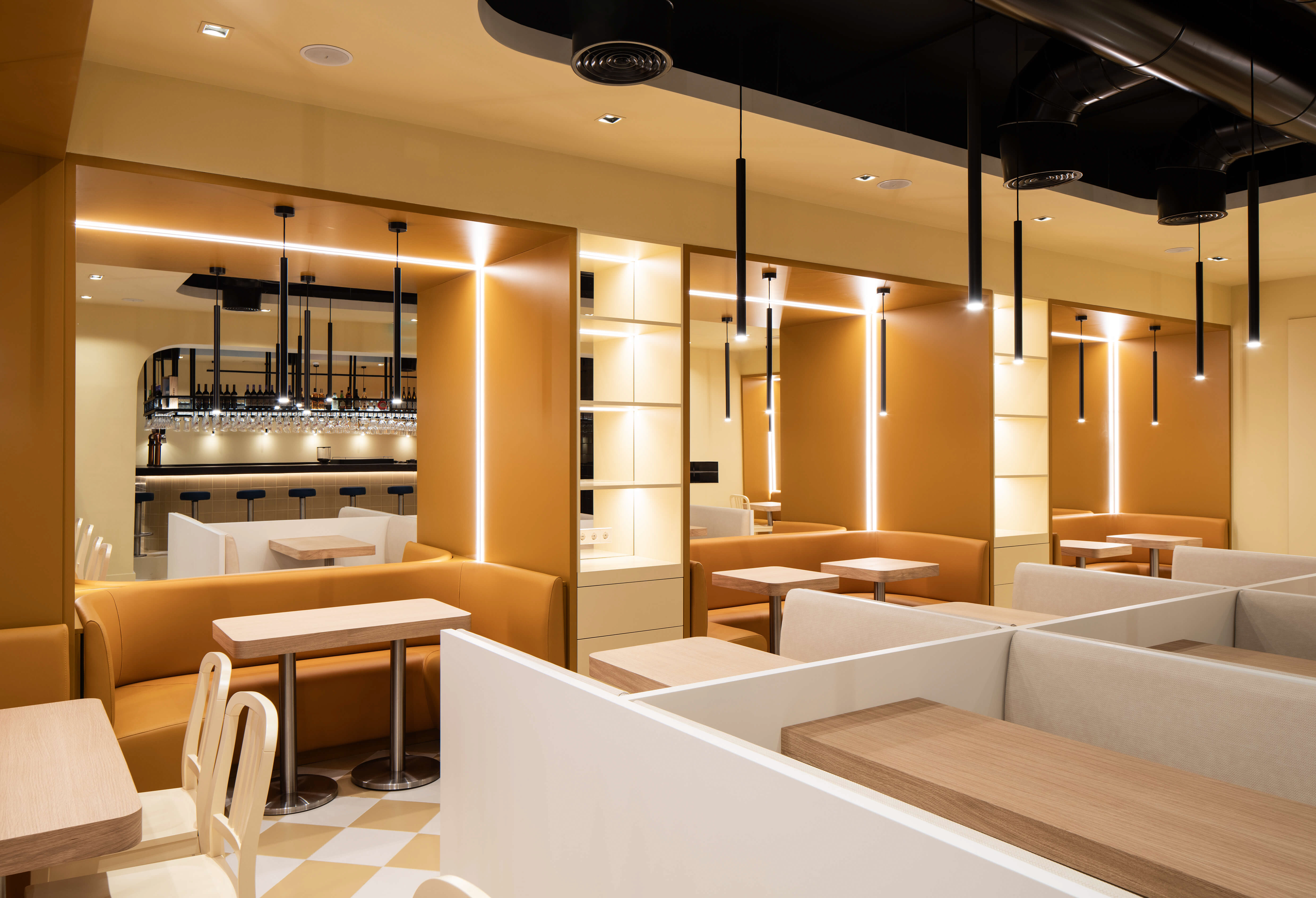 RM RESTAURANT&SNACK BAR by ESQVTA | interior design & architecture ...