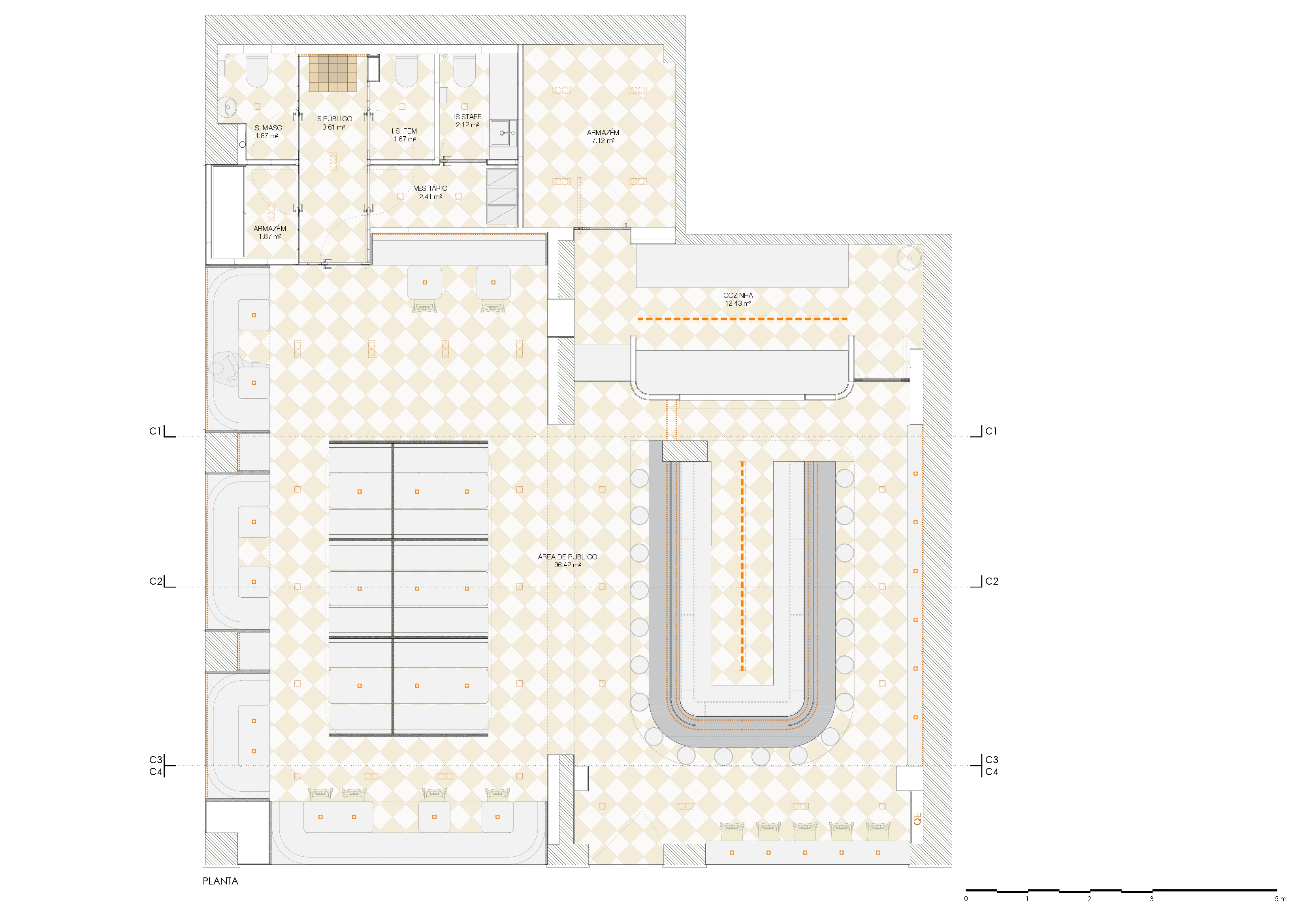 RM RESTAURANT&SNACK BAR by ESQVTA | interior design & architecture ...