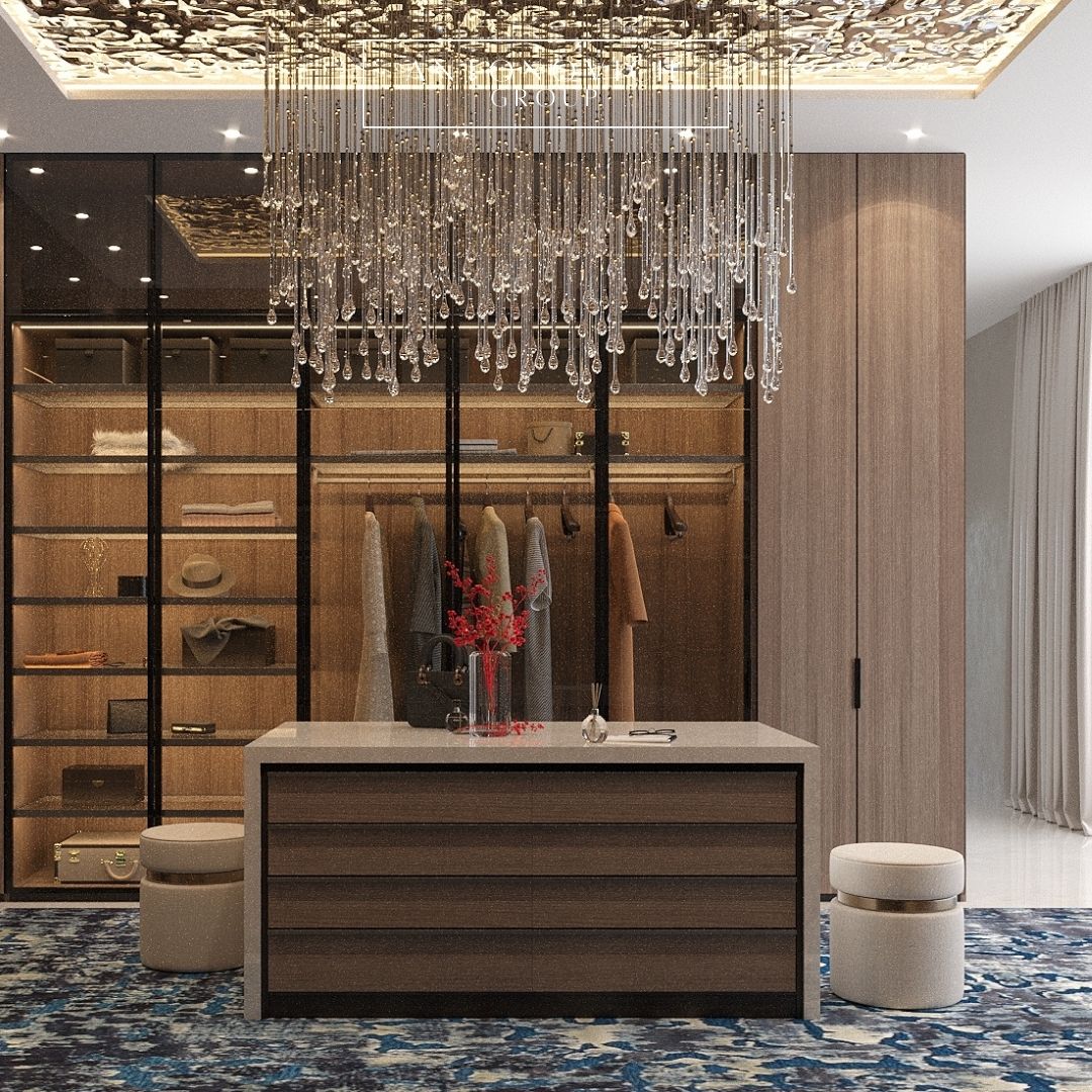 Tailored Luxury: Dressing Room Interior Design and Joinery Solution by ...