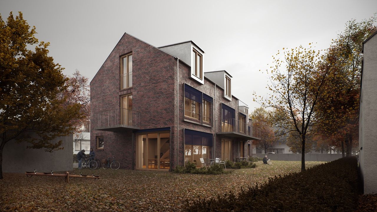 Keeping it real with autumn vibes: Exterior visualization of a charming ...