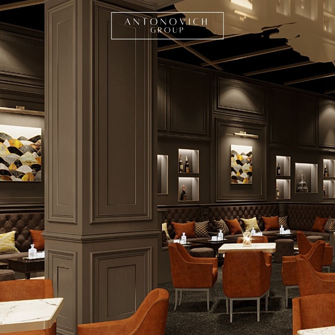 Cigar And Wine Bar Interior Design and Fit-out by LUXURY ANTONOVICH ...