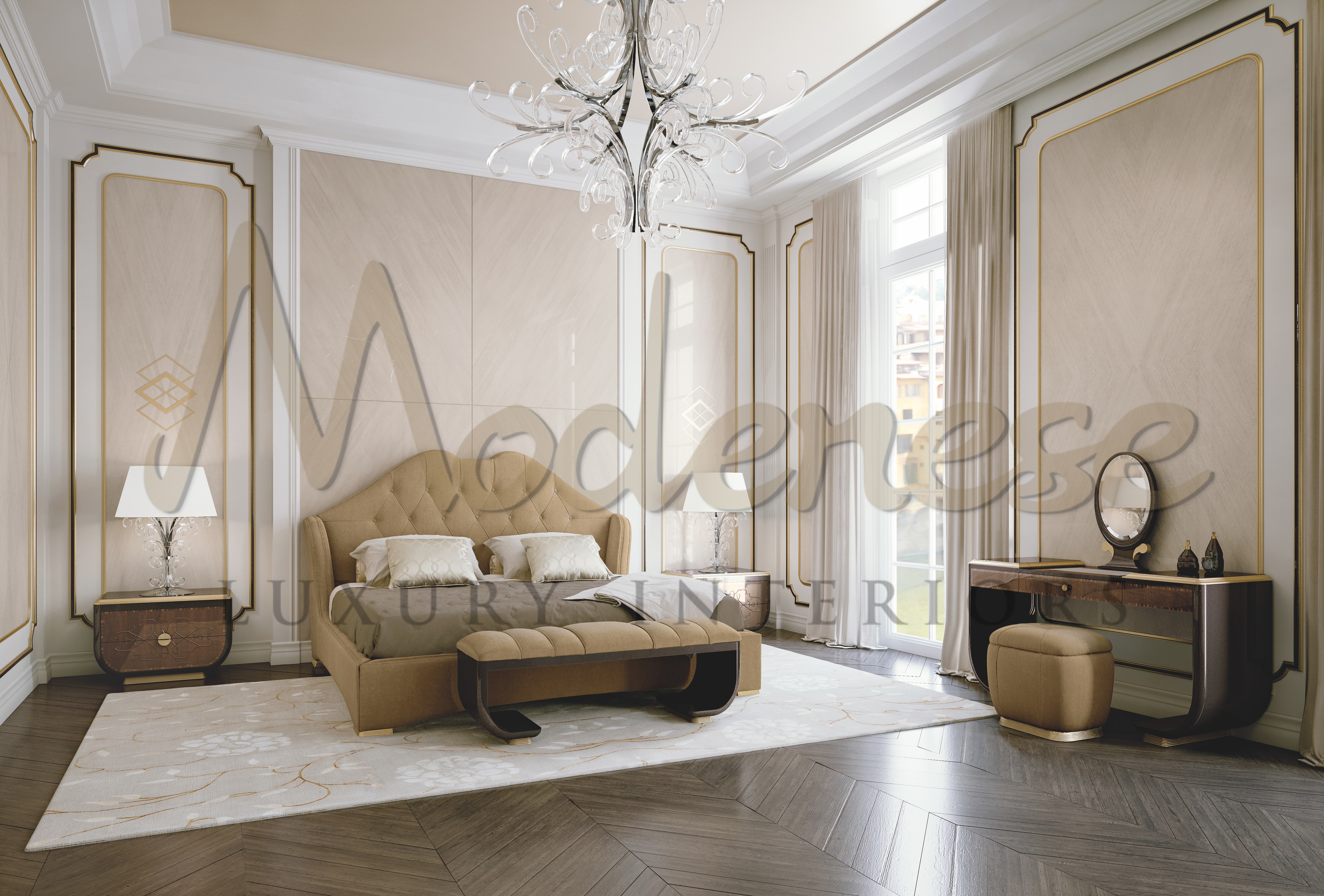 Luxurious Bedroom Interior Design by Modenese Interiors by MODENESE ...