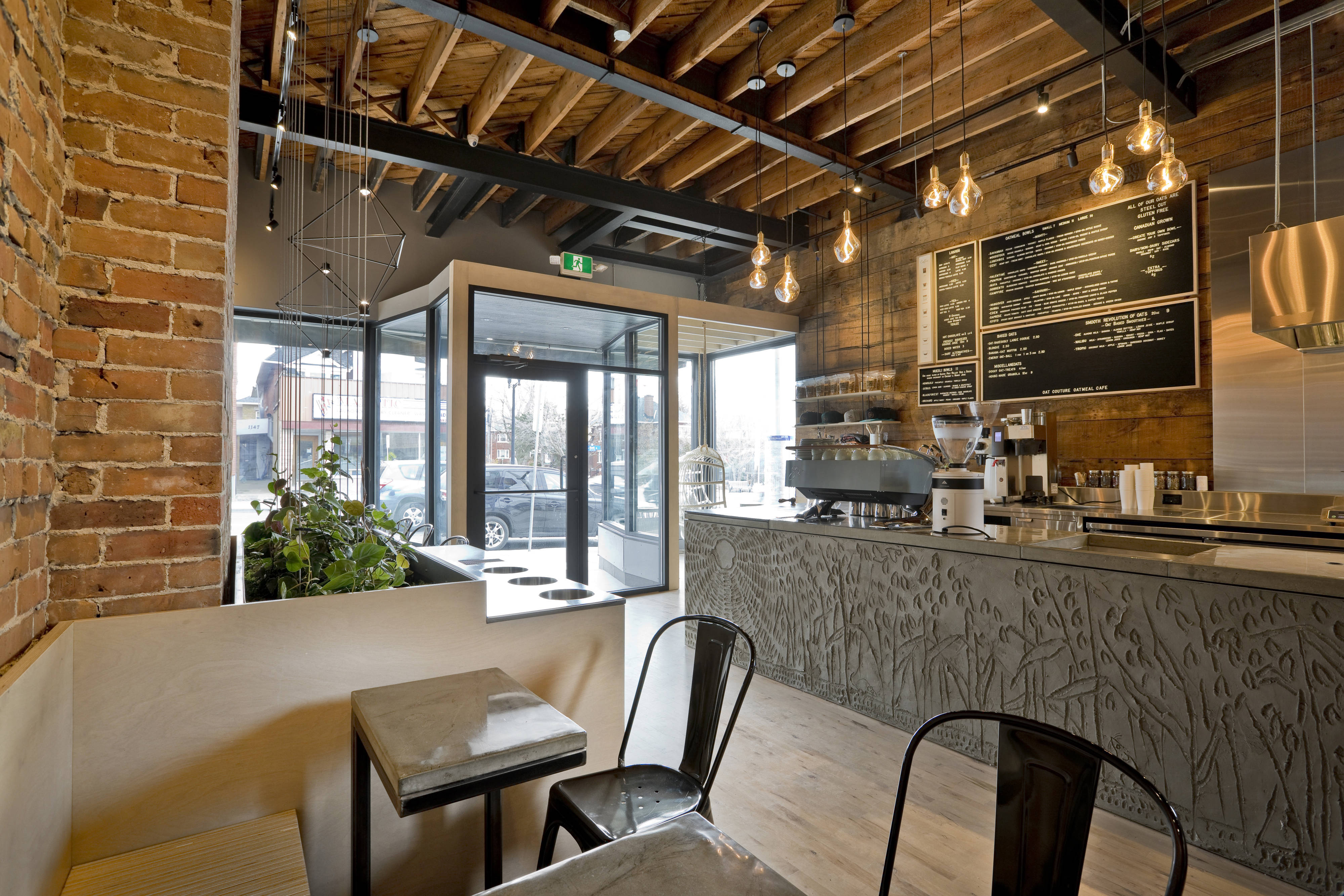 Oat Couture Oatmeal Café by Felt Spaces Design - Architizer
