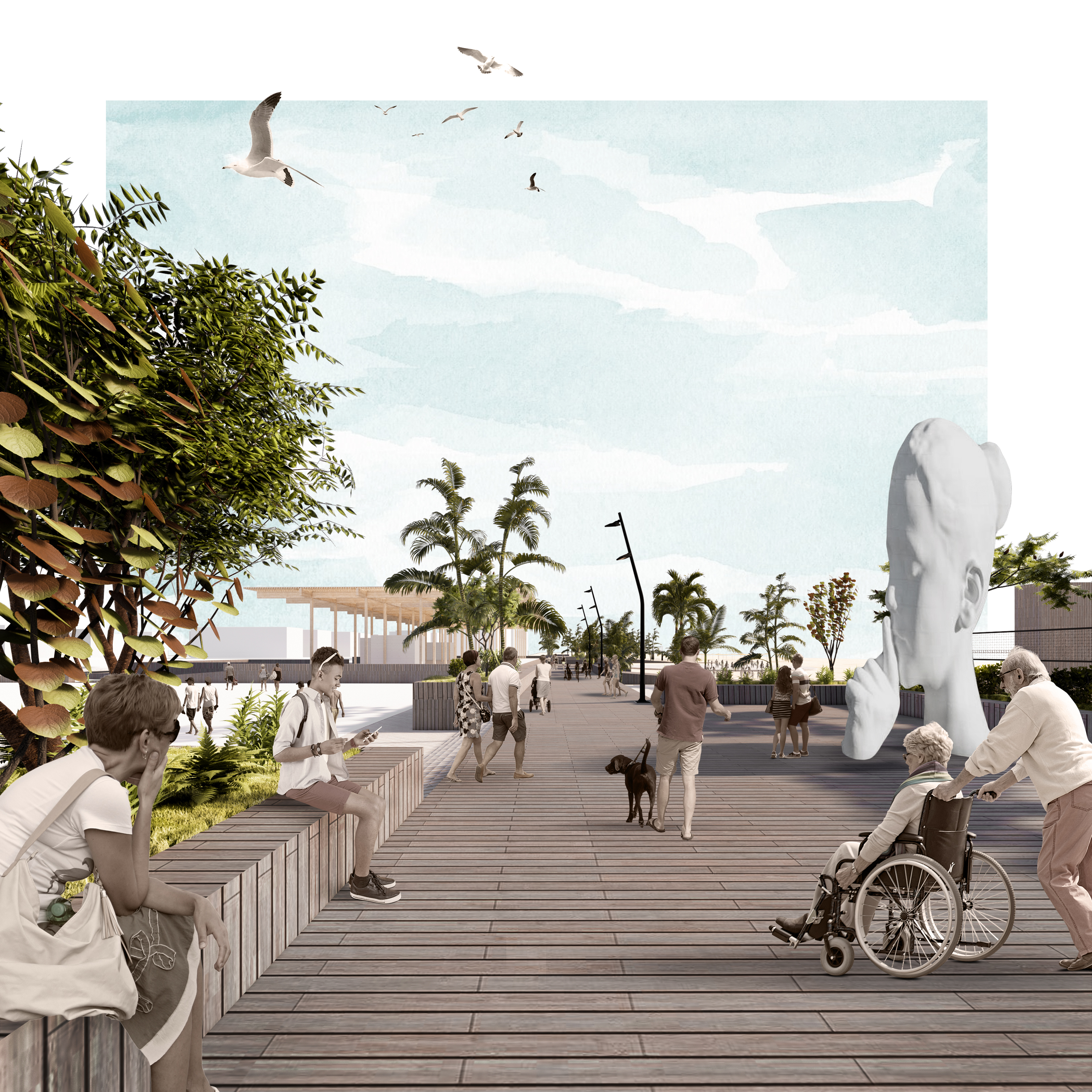 The Circle-Atlantic Beach Boardwalk_Honorable mention by Isturain+Sam ...