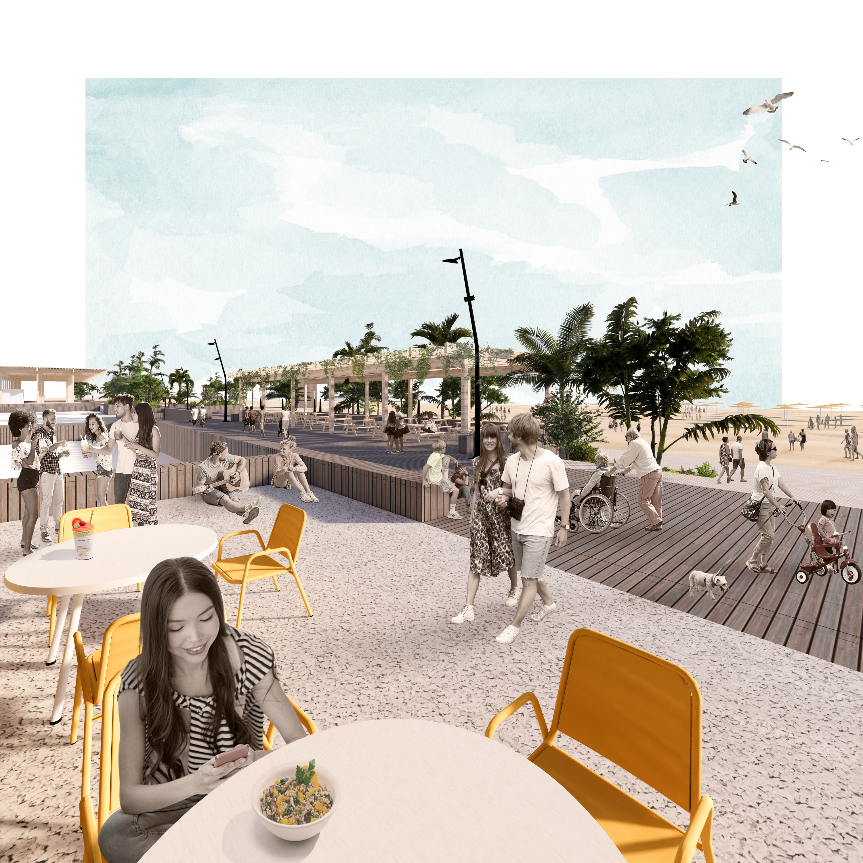 The Circle-Atlantic Beach Boardwalk_Honorable mention by Isturain+Sam ...