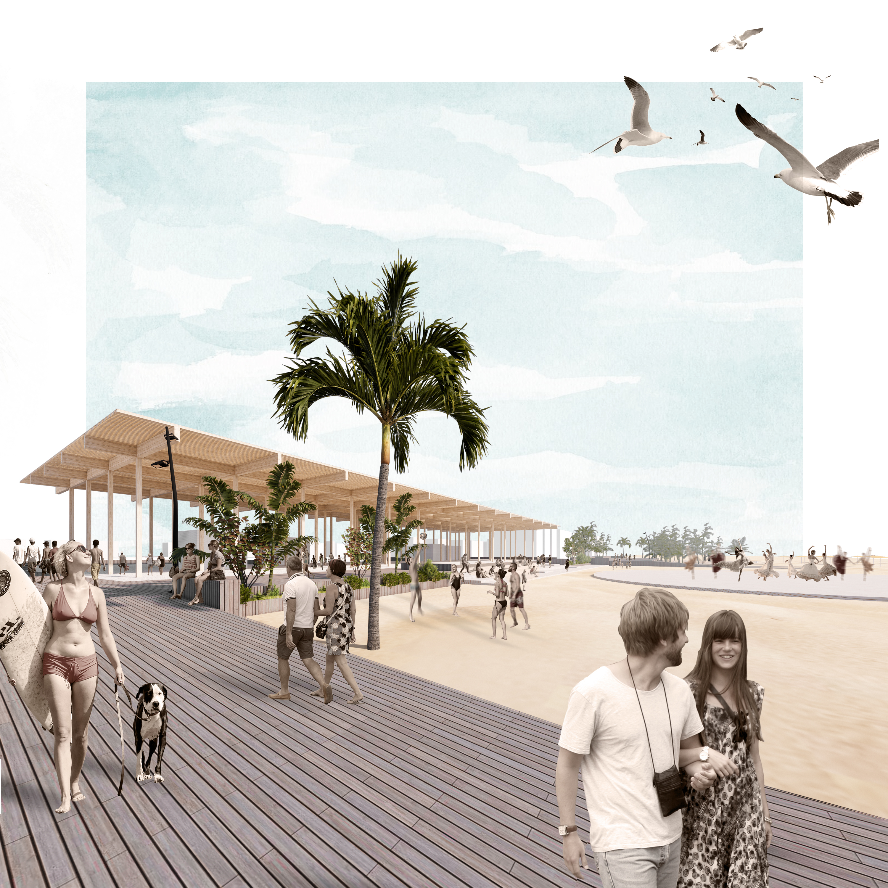 The Circle-Atlantic Beach Boardwalk_Honorable mention by Isturain+Sam ...
