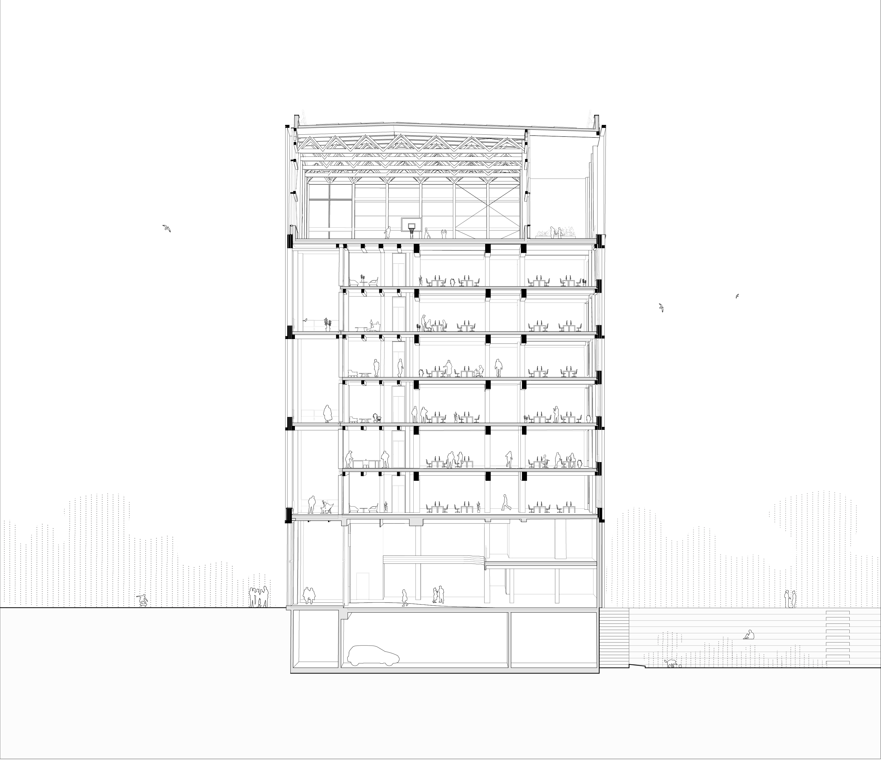 MIXED BUILDING ATHLETES VILLAGE by DREAM - Architizer