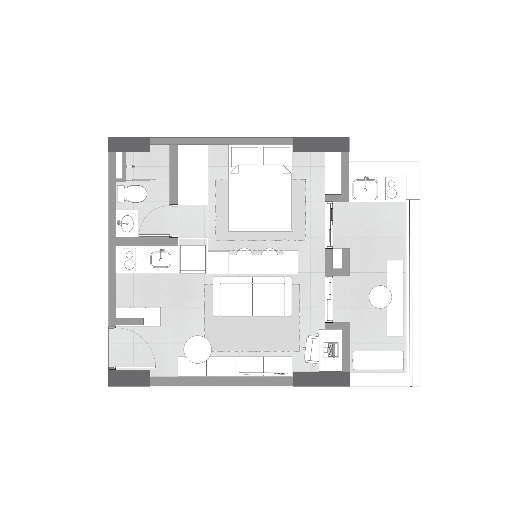 Nano Apartment by coplanar arquitetura. - Architizer