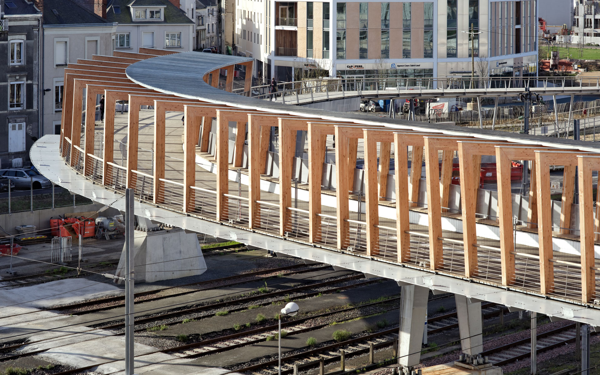 Saint-Laud Footbridge by Dietmar Feichtinger Architectes - Architizer