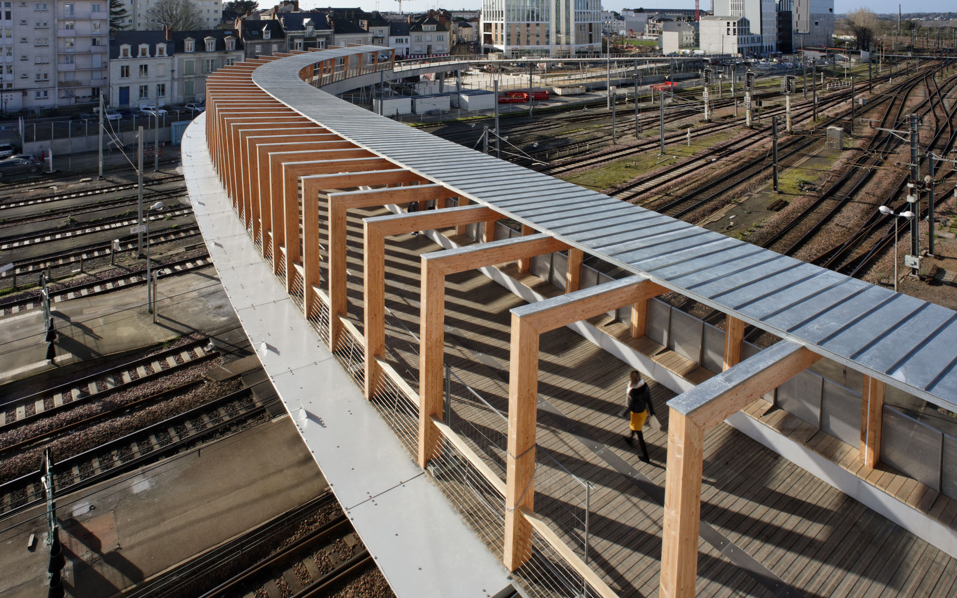 Saint-Laud Footbridge by Dietmar Feichtinger Architectes - Architizer