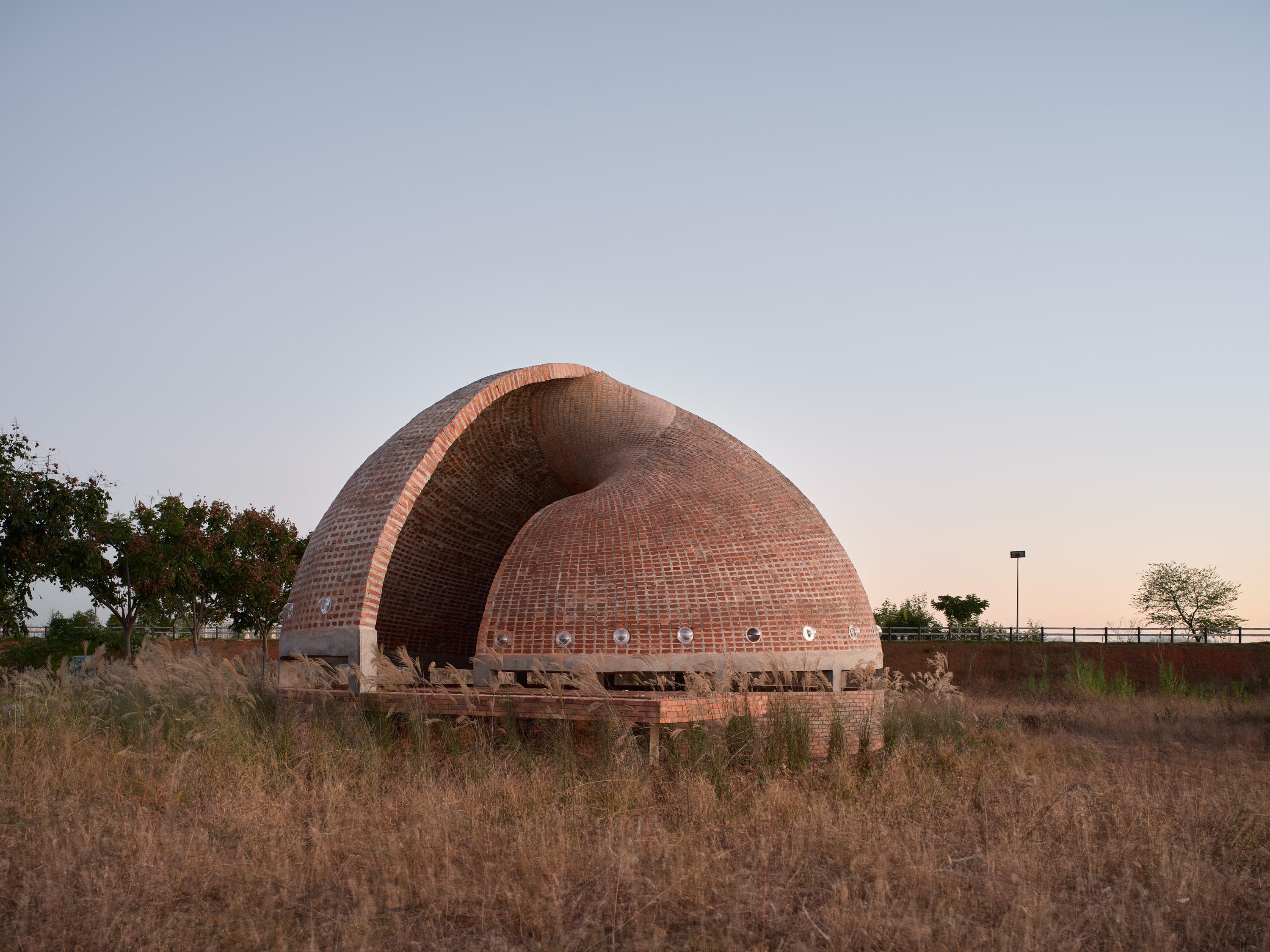 Twisted Brick Shell Concept Library by HCCH Studio - Architizer