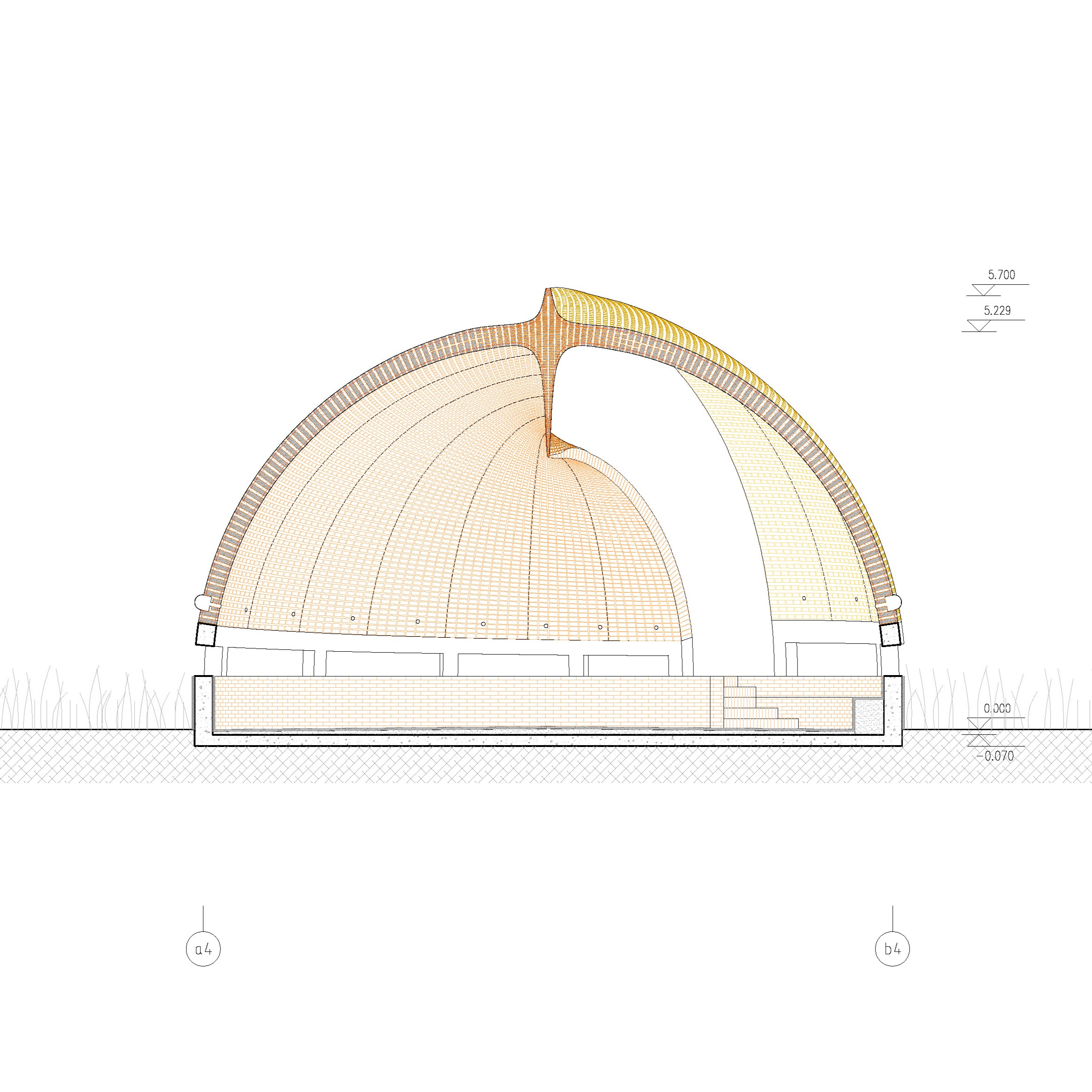 Twisted Brick Shell Concept Library by HCCH Studio - Architizer