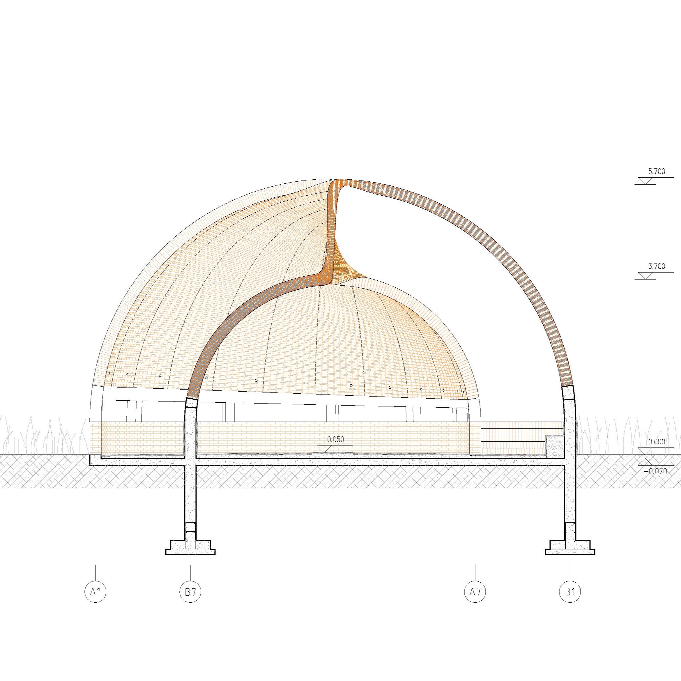 Twisted Brick Shell Concept Library by HCCH Studio - Architizer