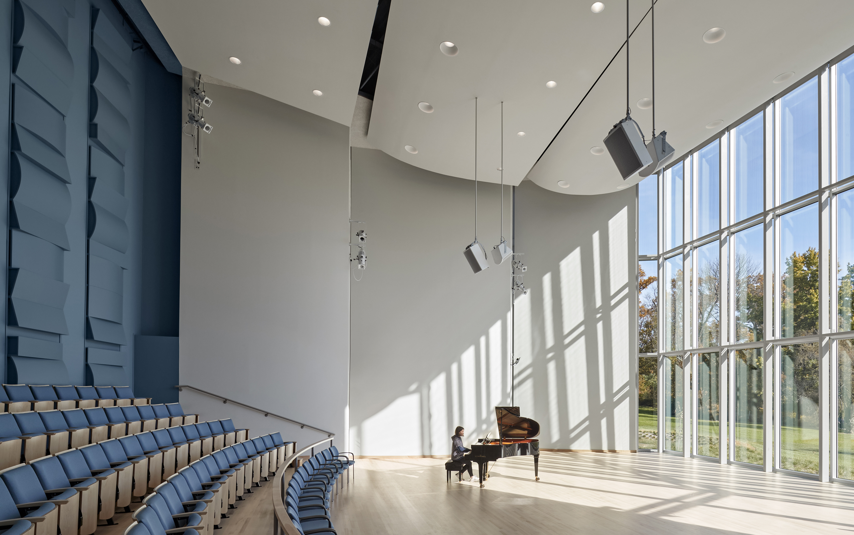 Jaharis Recital Hall and Roberts Music Building at Haverford College by ...