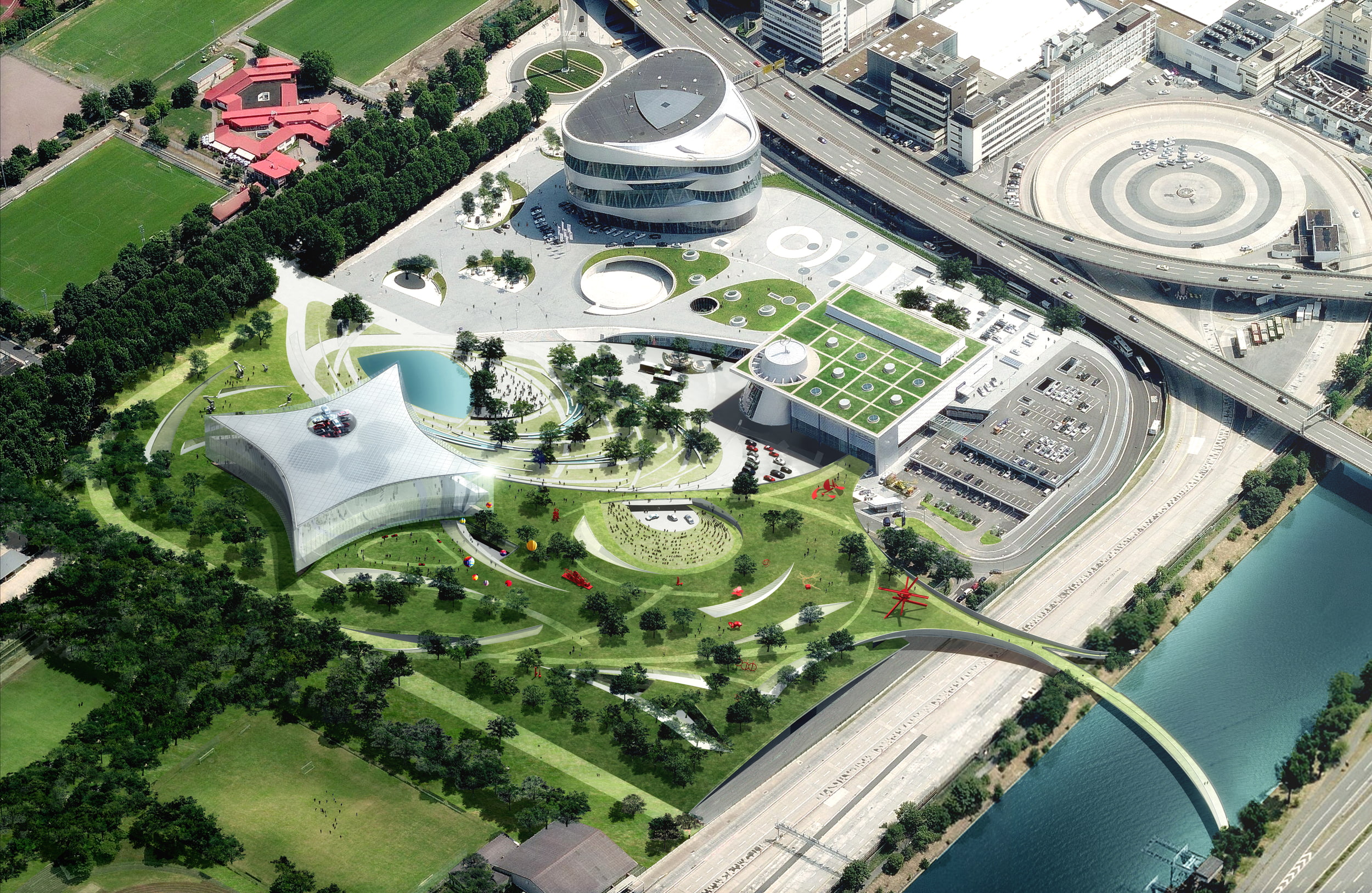 Mercedes-Benz Future Lab & Campus Extension by REX - Architizer