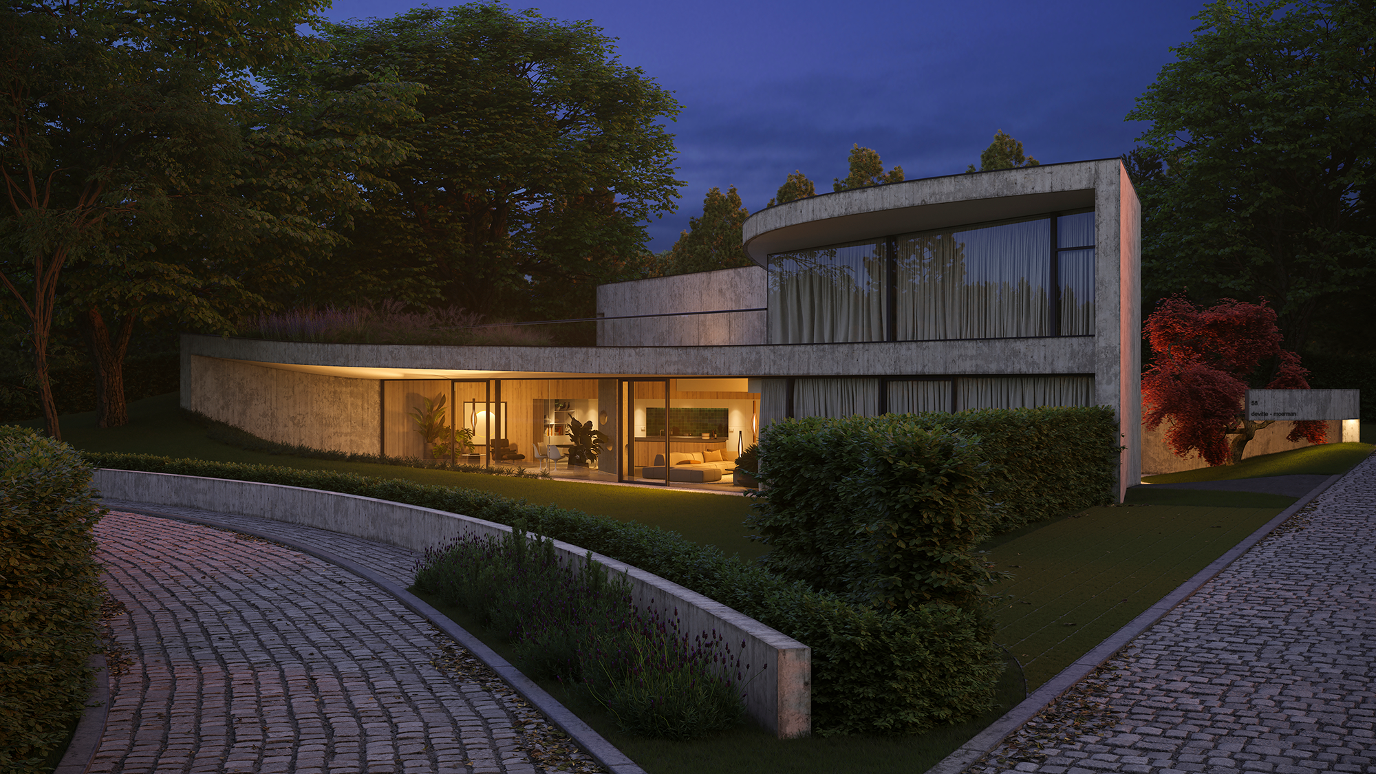 organic concrete house by CLAERHOUT - VAN BIERVLIET ARCHITECTS - Architizer