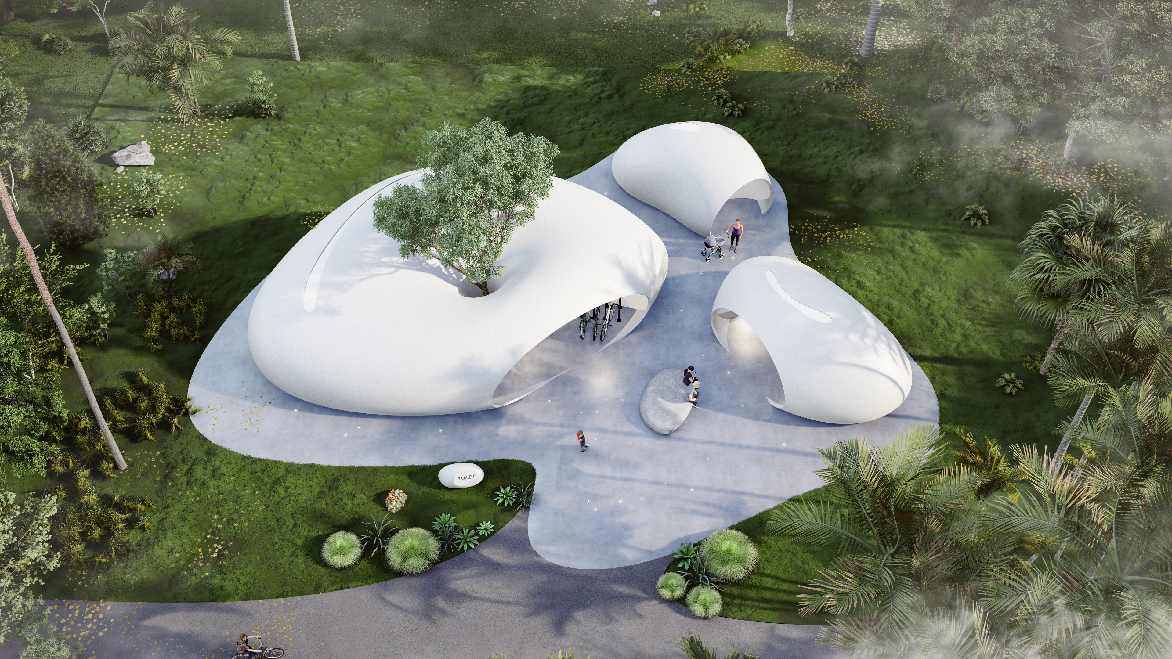 Sculptural Pavilions by the sea by WAY Studio - Architizer