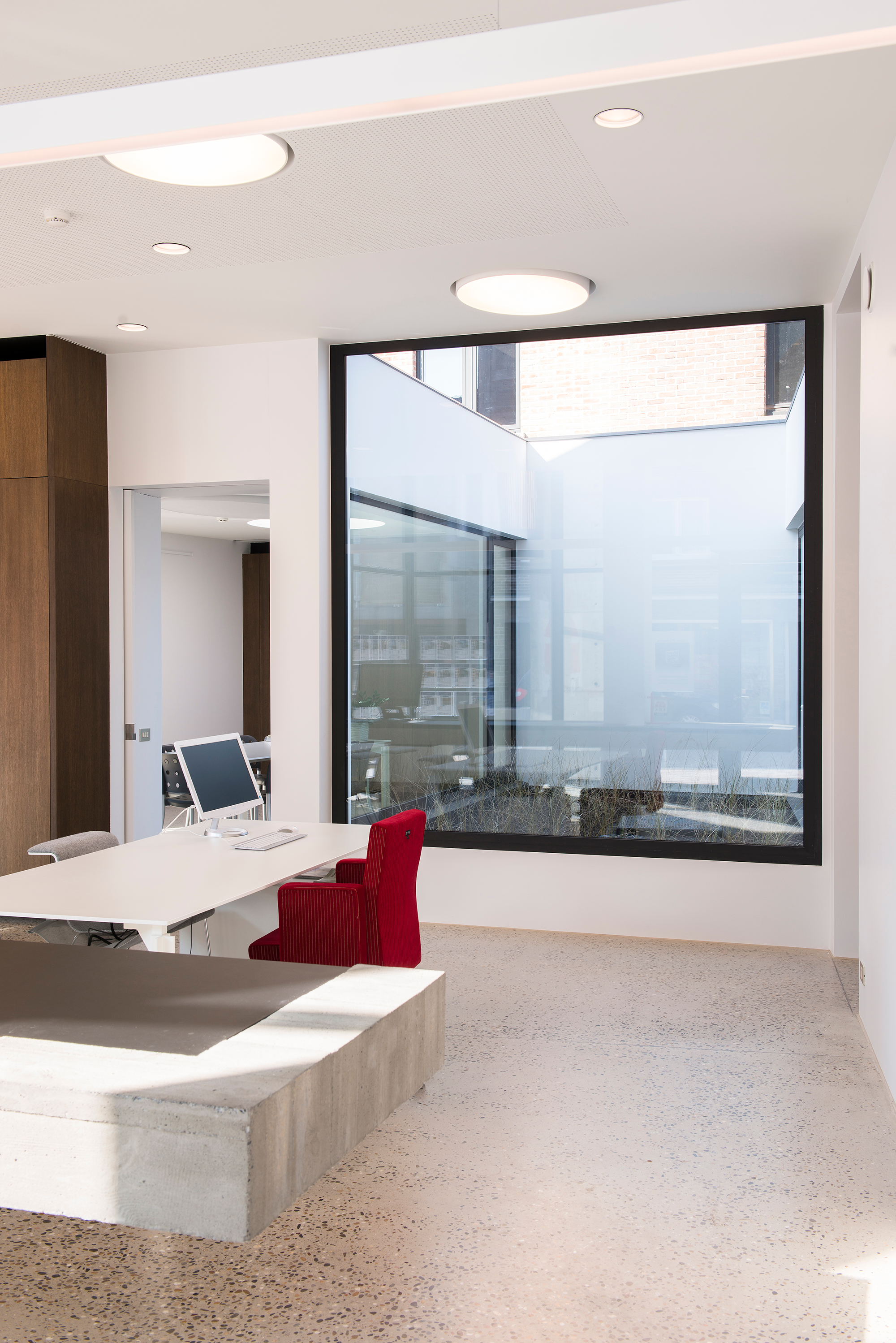concrete office by CLAERHOUT - VAN BIERVLIET ARCHITECTS - Architizer