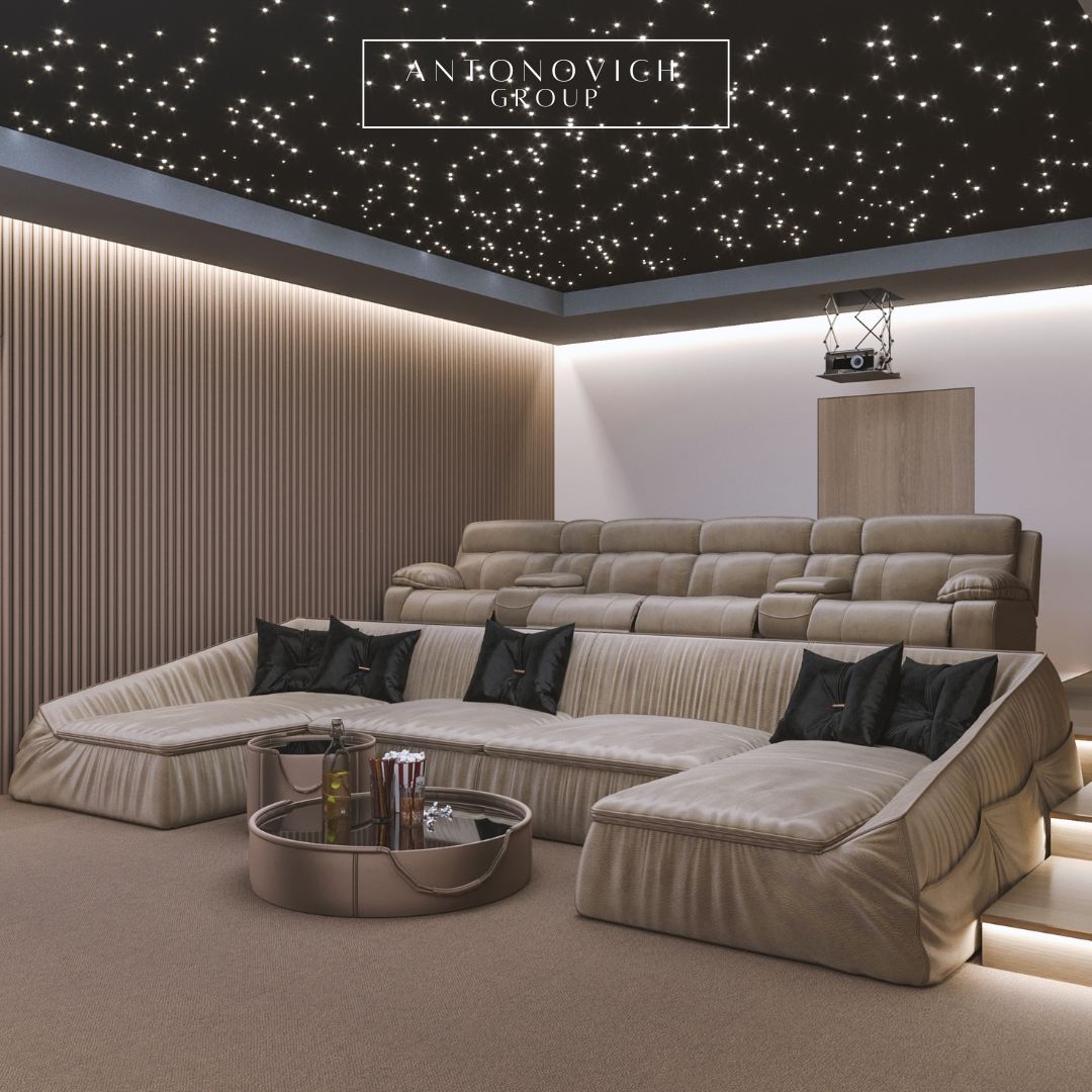 Unveiling Luxury: Home Cinema Interior Design by Antonovich Group by ...