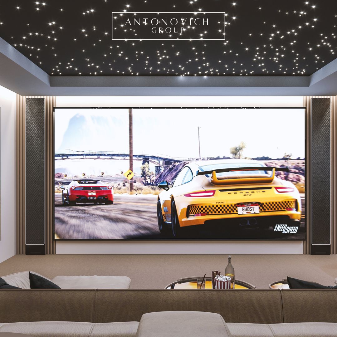 Unveiling Luxury: Home Cinema Interior Design by Antonovich Group by ...
