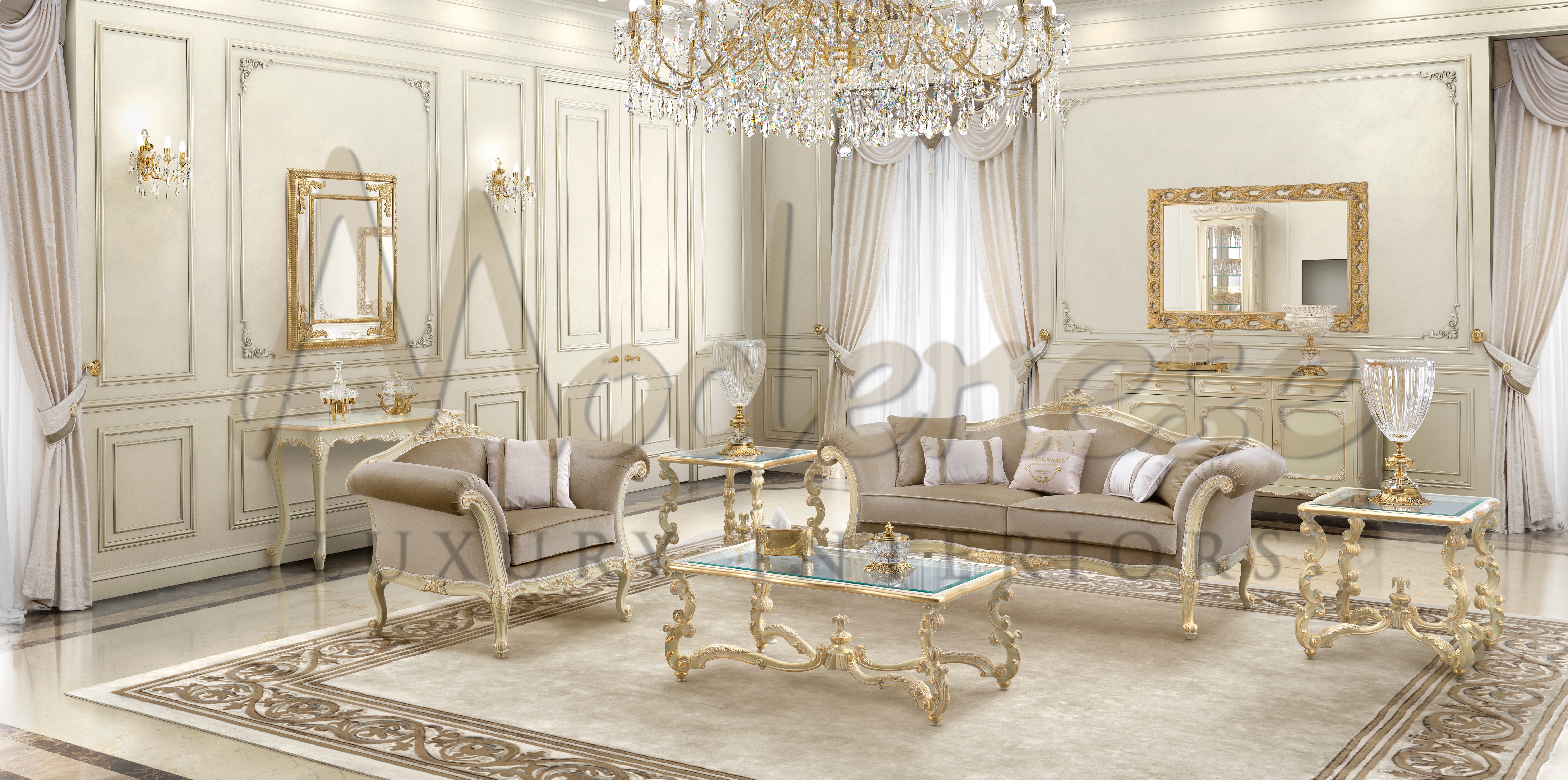 Classic Luxury Interior Design Project For Villa in Dubai Marina by ...