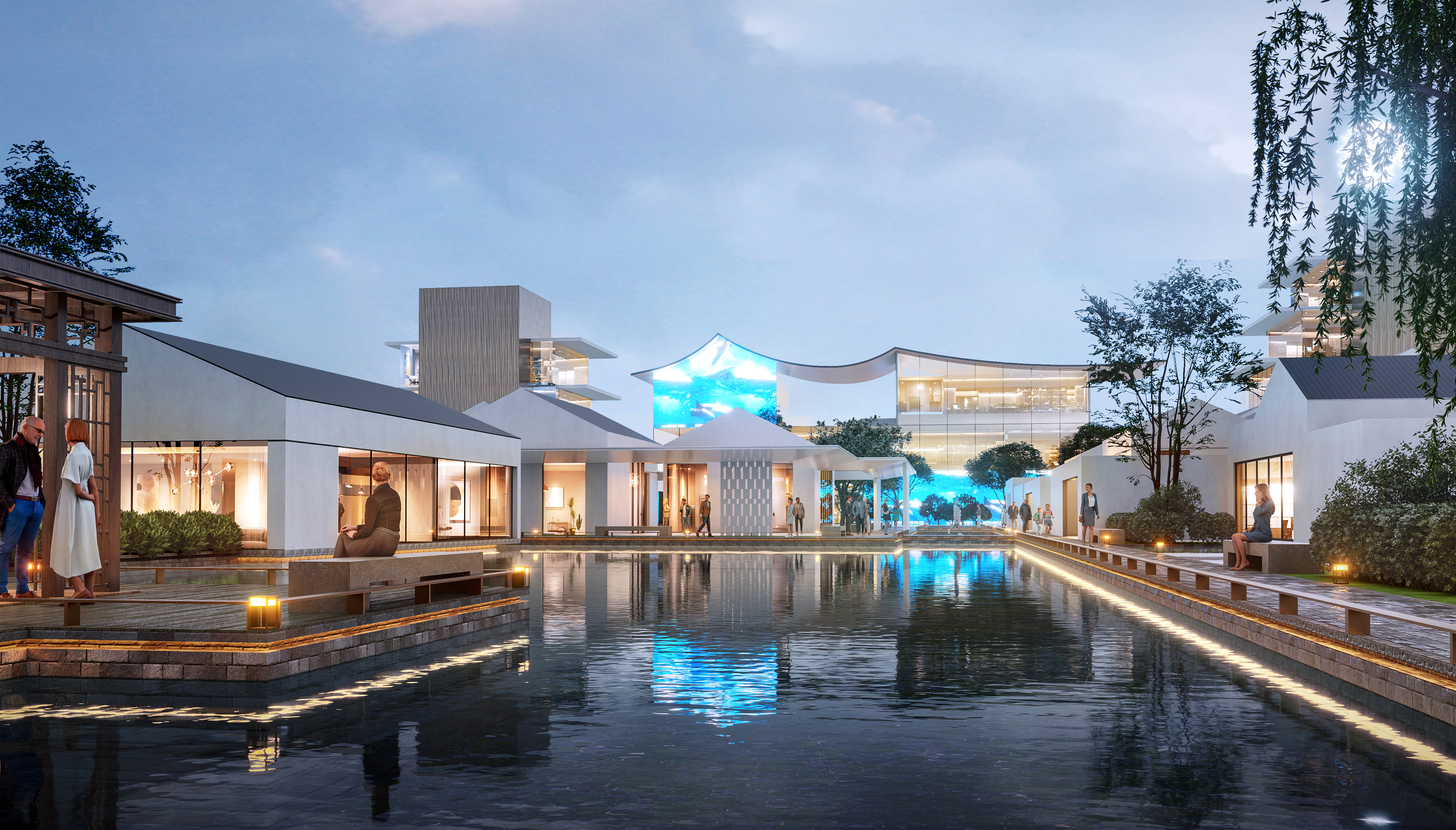 Urban design on both sides of Zhongxing Road in Shaoxing Ancient City ...