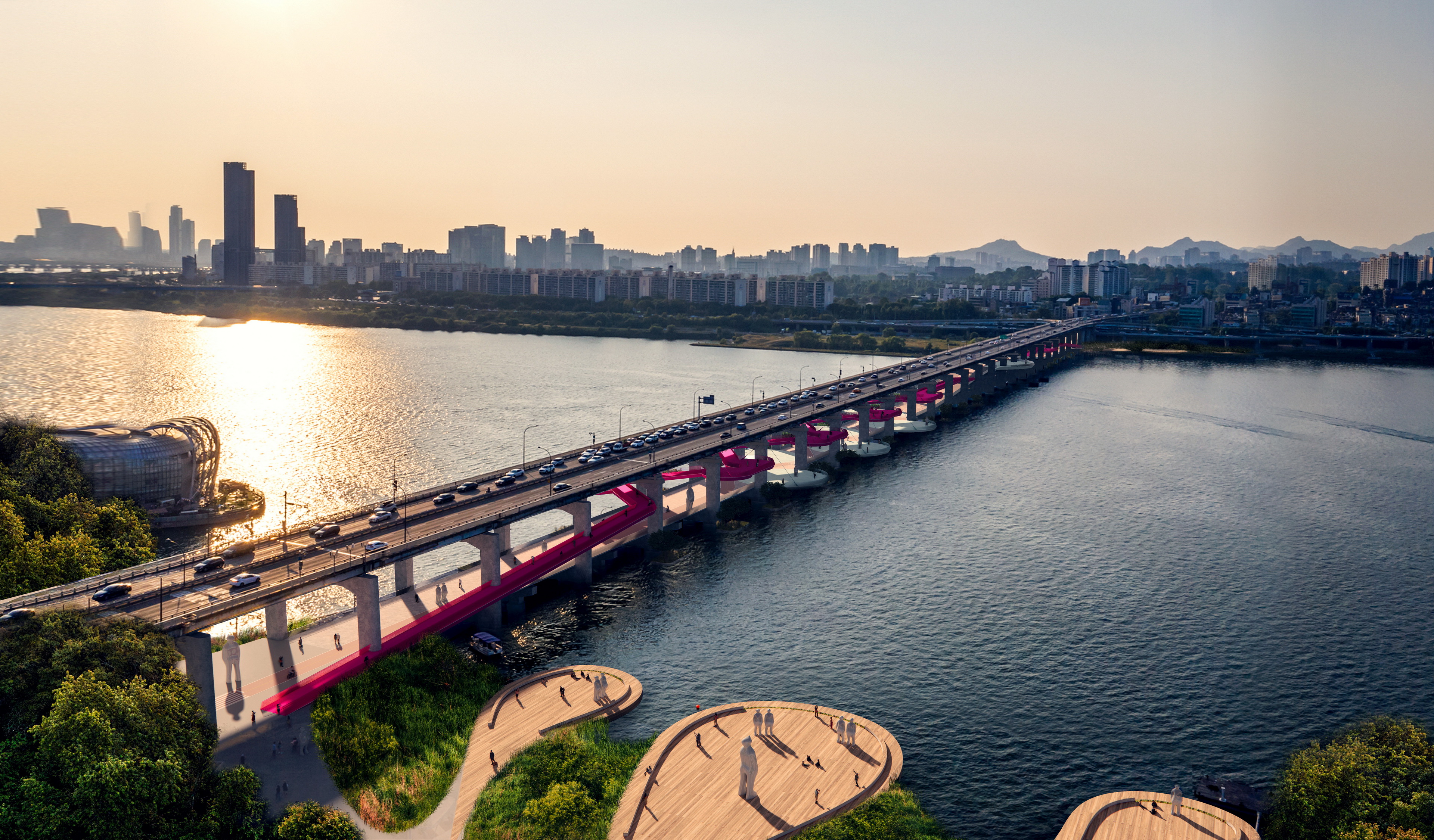 Jamsu Bridge Pedestrianization - The Longest Gallery by Arch Mist ...