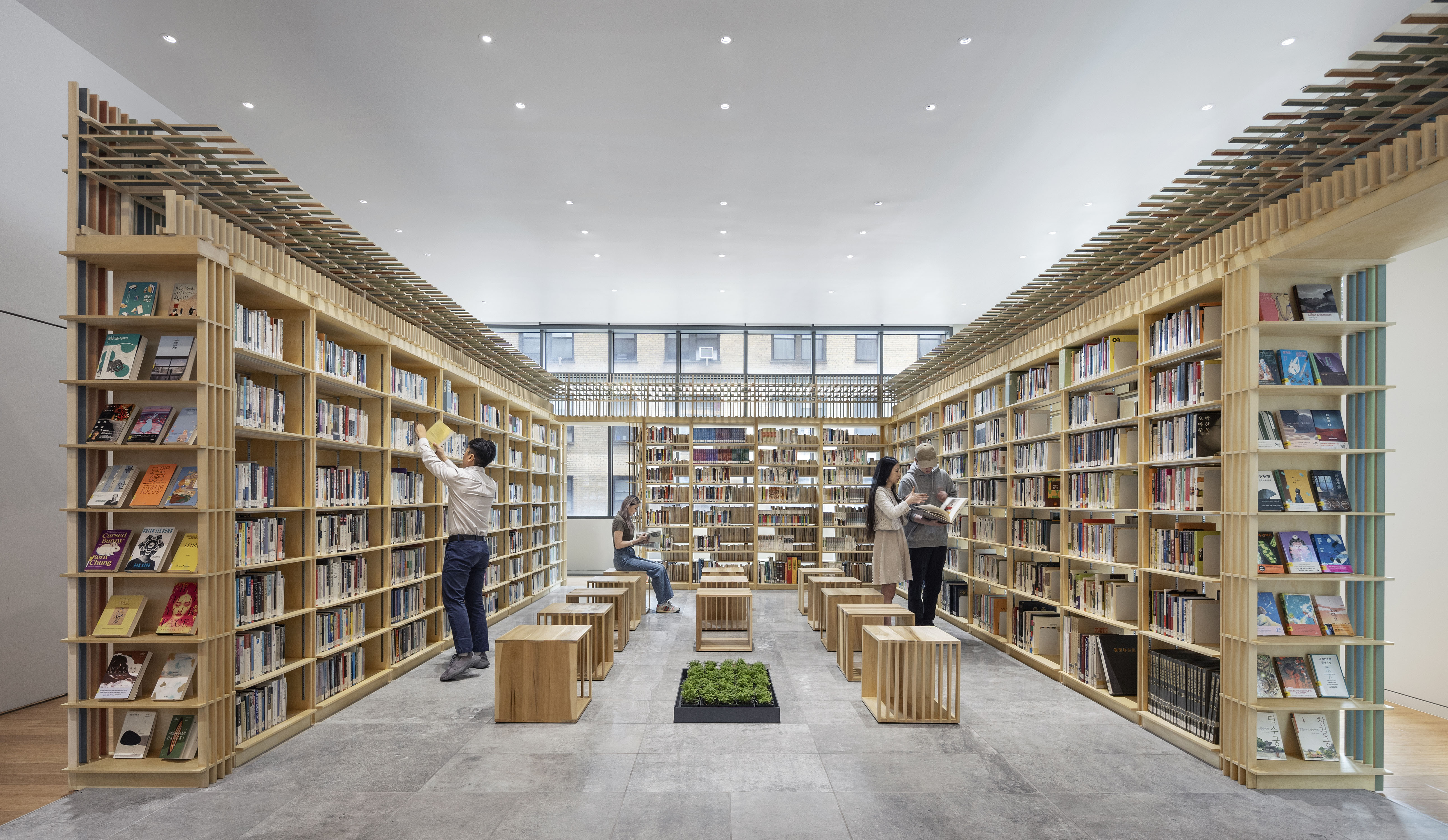 Korean Cultural Center New York Library by PRAXES - Architizer