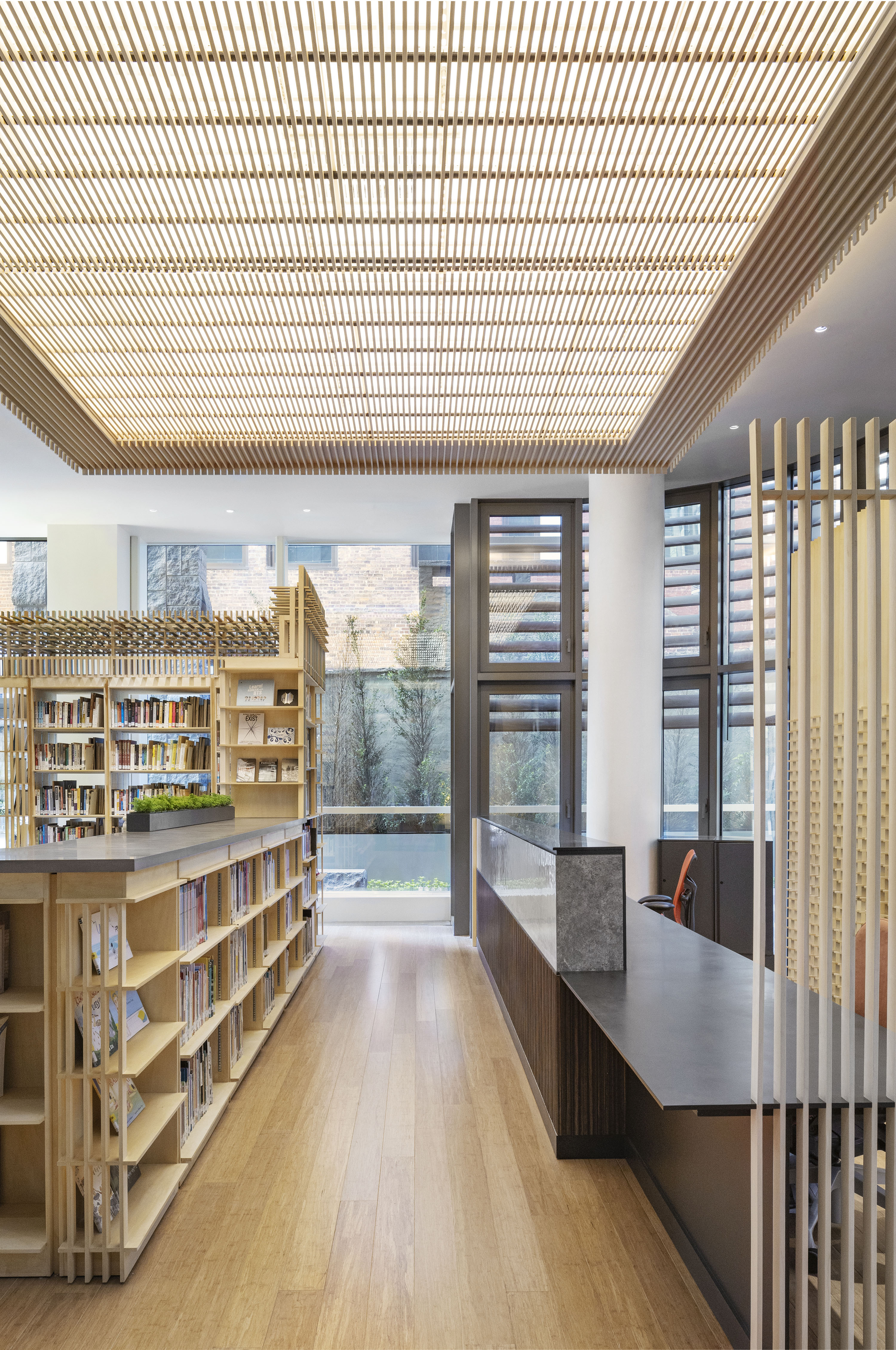 Korean Cultural Center New York Library by PRAXES - Architizer