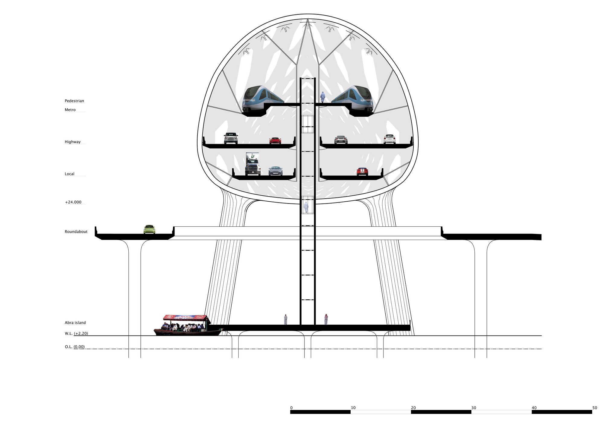 Sixth bridge, Dubai by ZJA I Architects & Engineers - Architizer