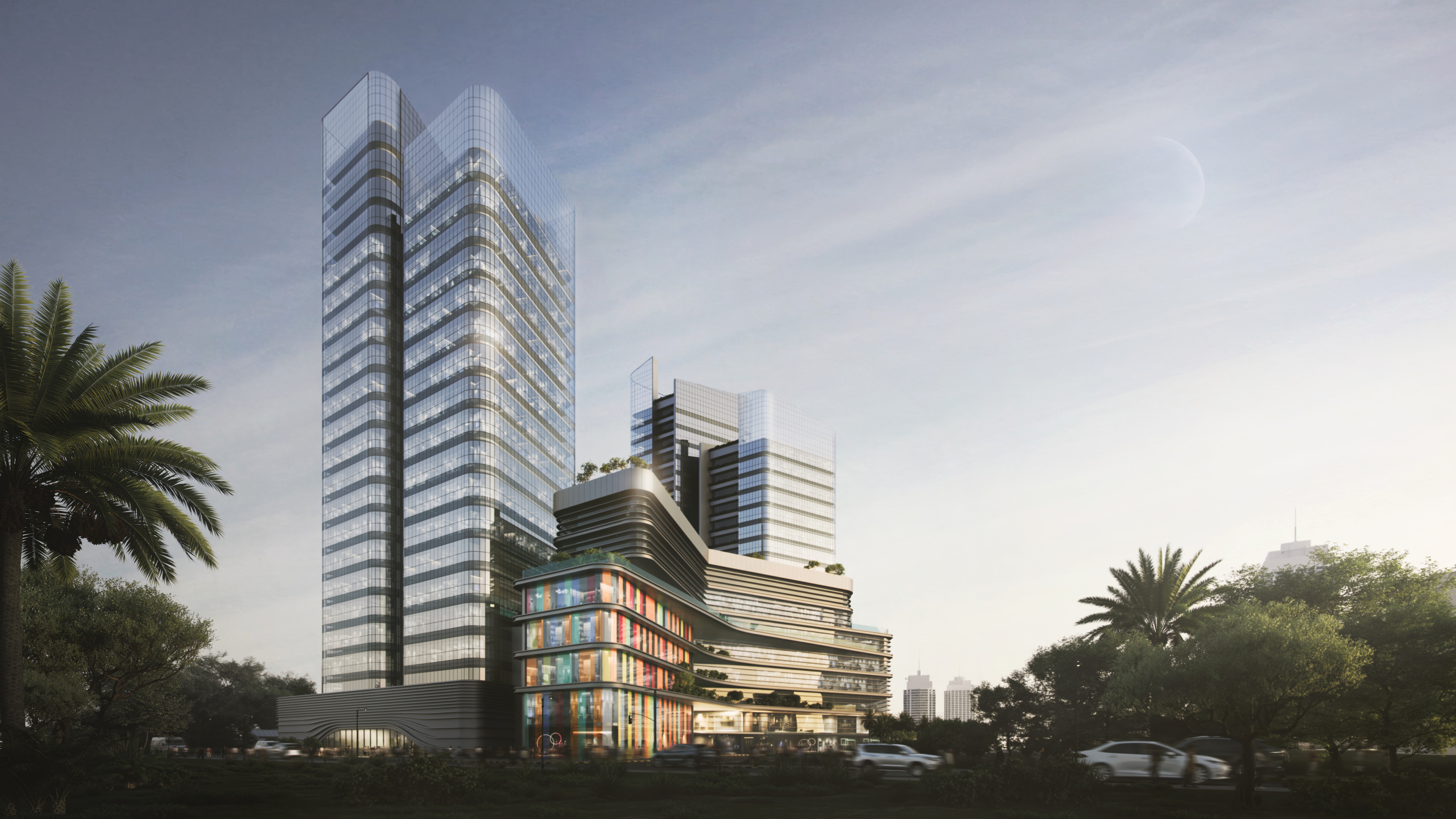 3D Visualization of an Office Building Development by PIXREADY - Architizer