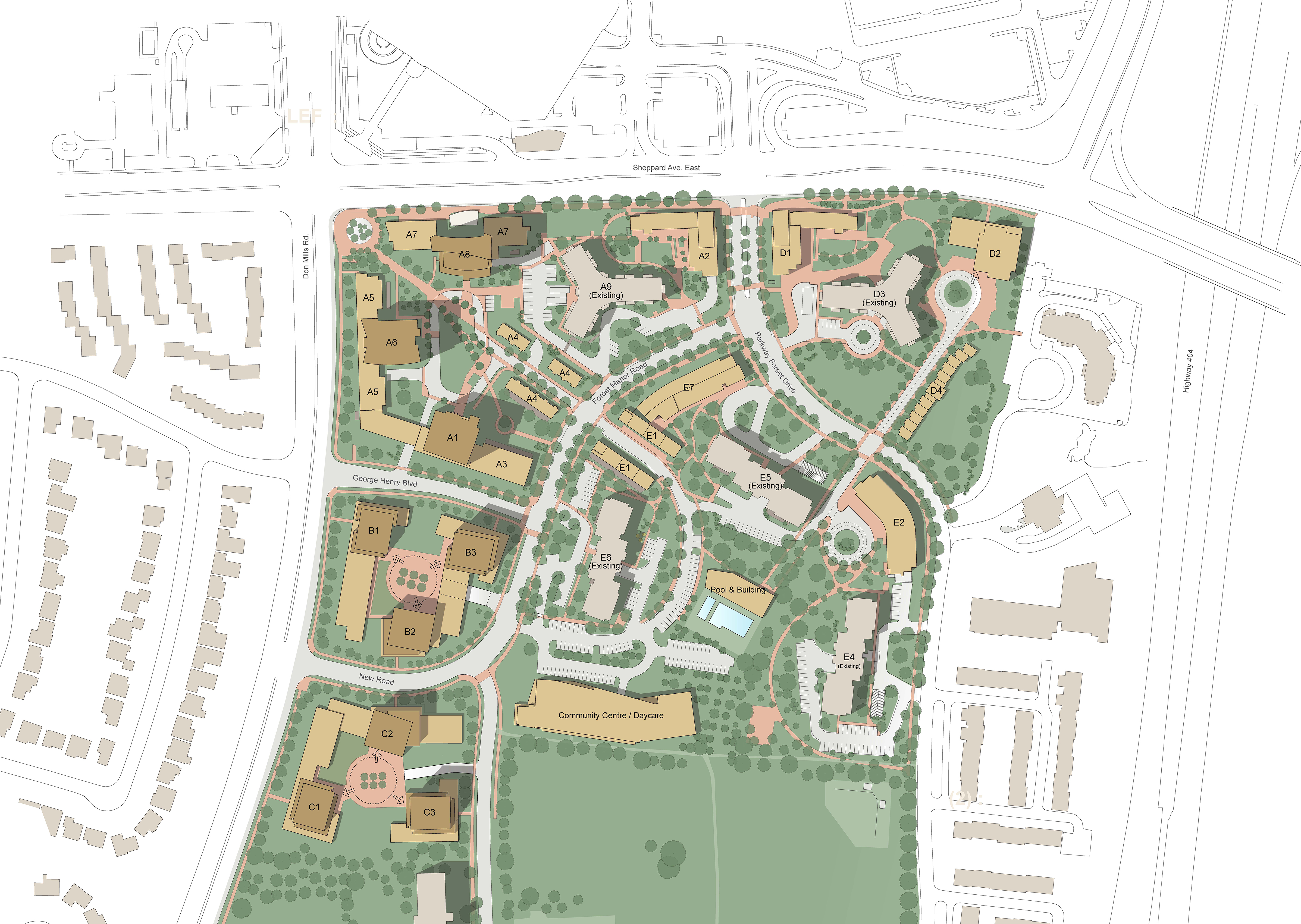 Parkway Forest Re-Urbanization by WZMH Architects - Architizer