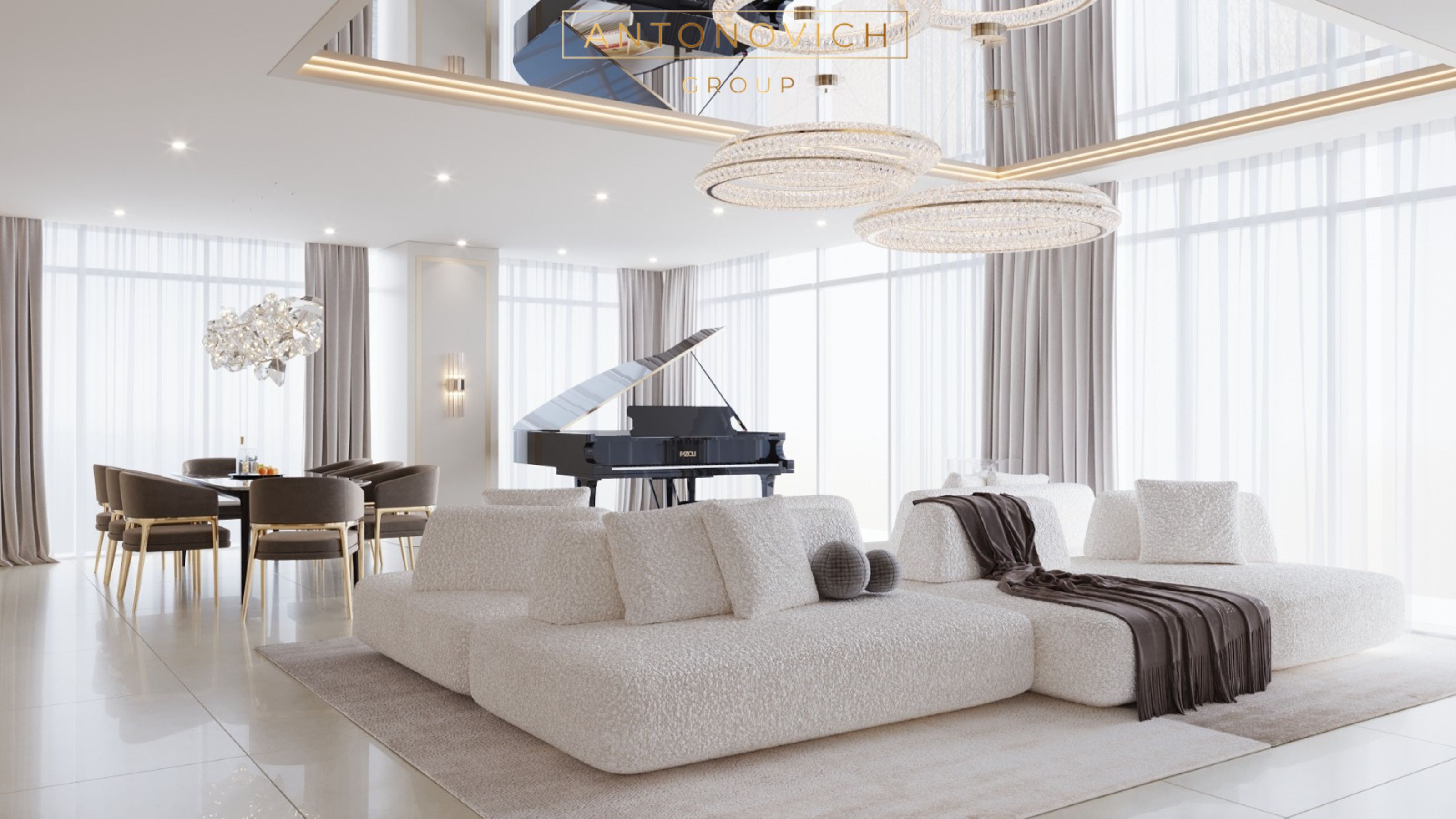 Exquisite Apartment Interior Design Solution by LUXURY ANTONOVICH ...