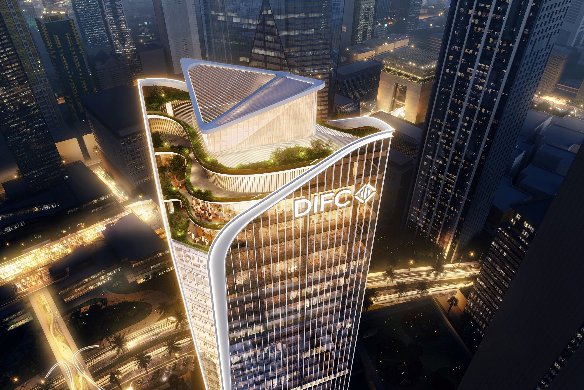 Vibrant Immersive Tower by DIFC by Aedas - Architizer