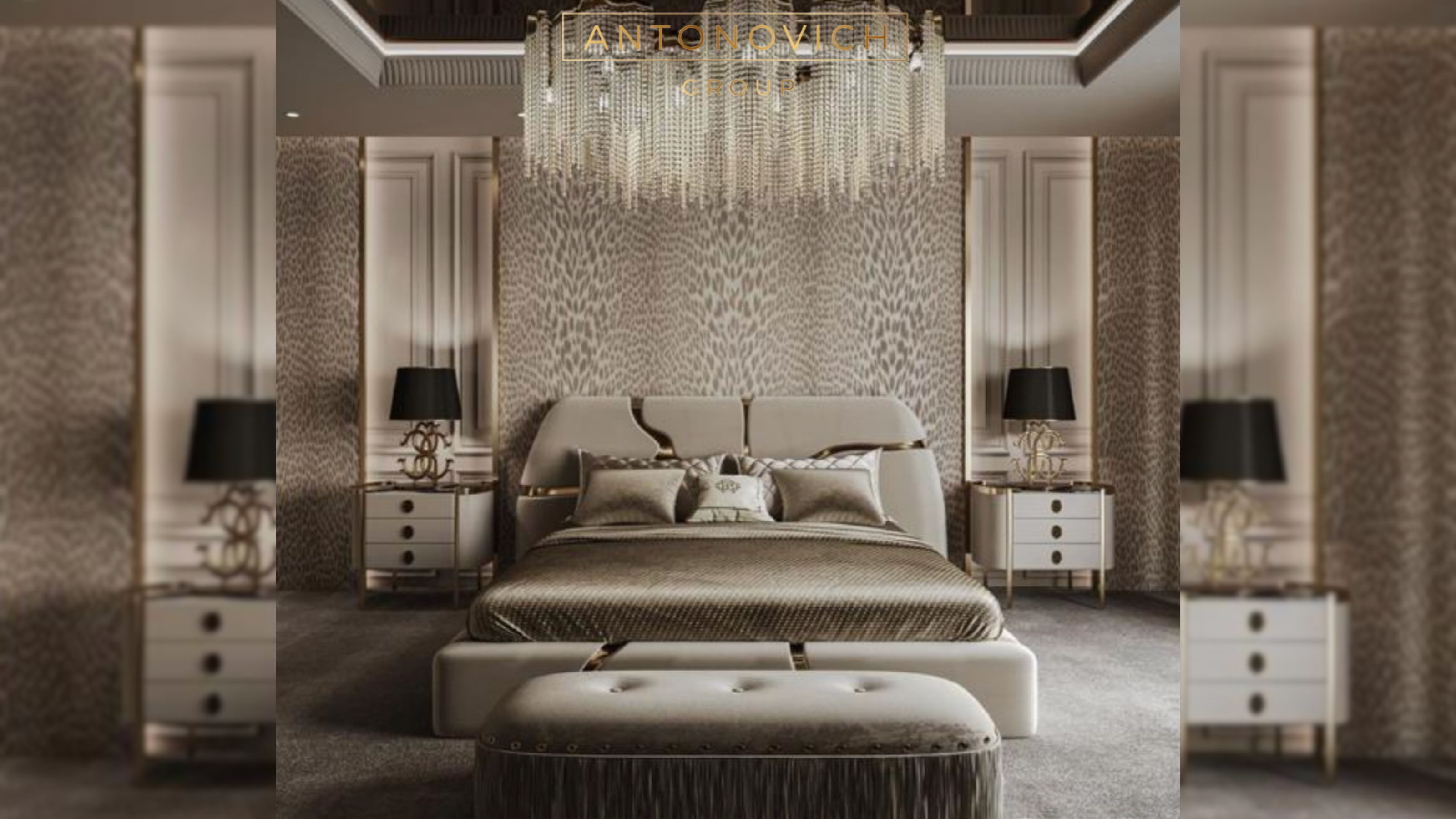 Modern Bedroom Interior Design Solution by LUXURY ANTONOVICH DESIGN ...