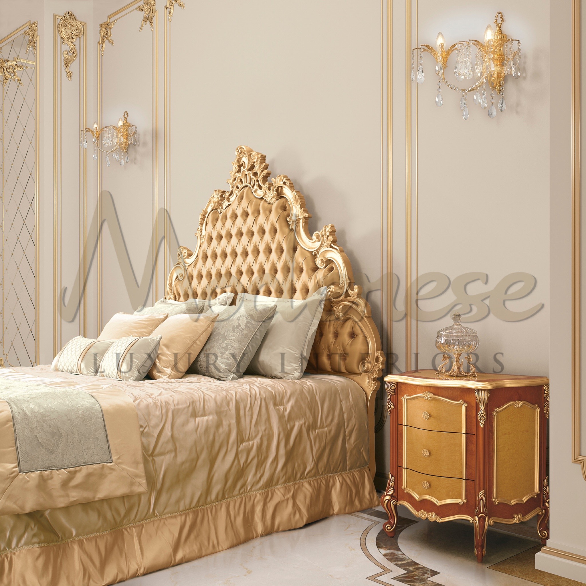 Classical Bedroom Design For Villa in Dubai by MODENESE Luxury ...