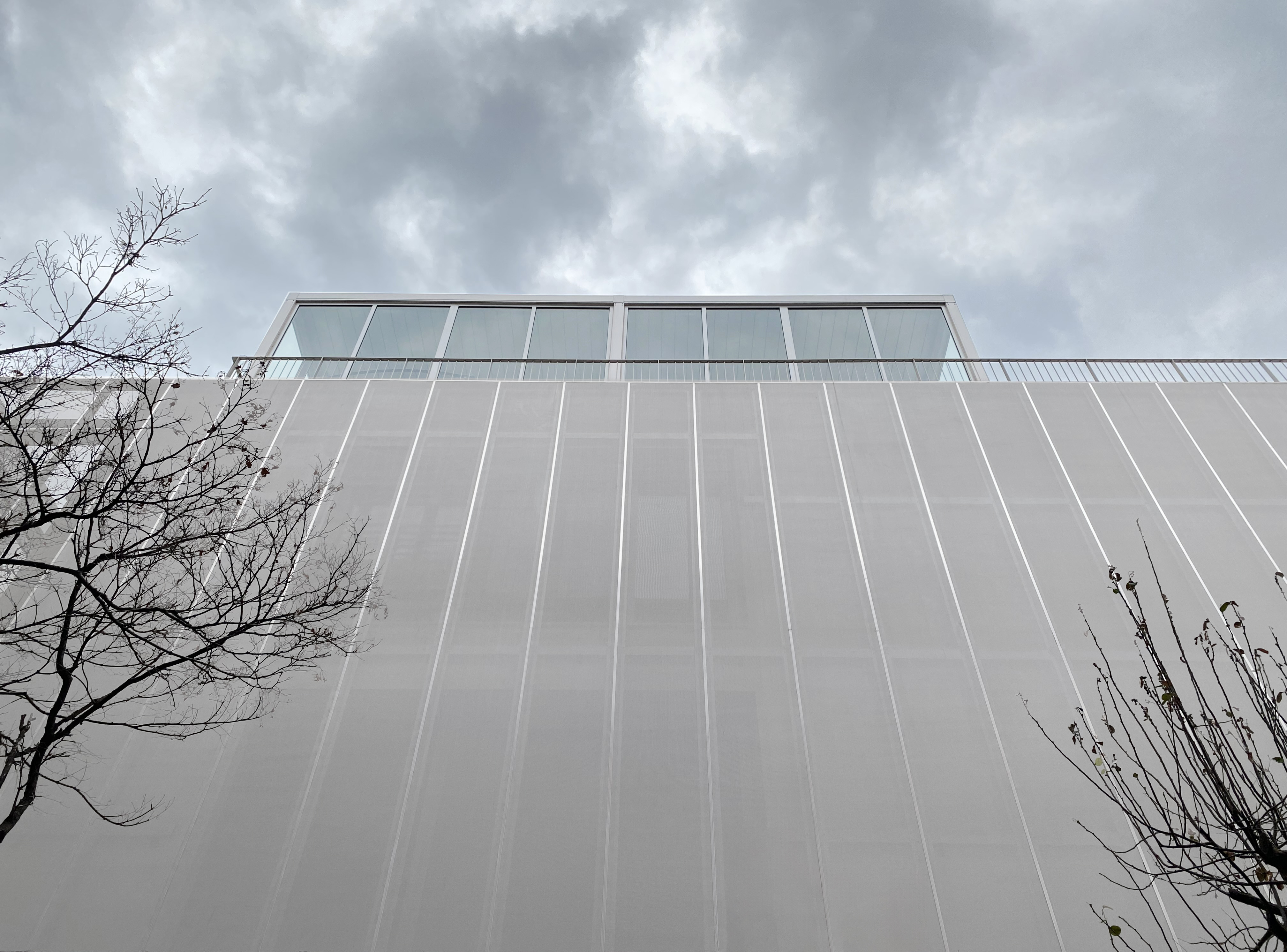 mesh membrane facades enfold archiworkshop's sinsa S8 commercial ...