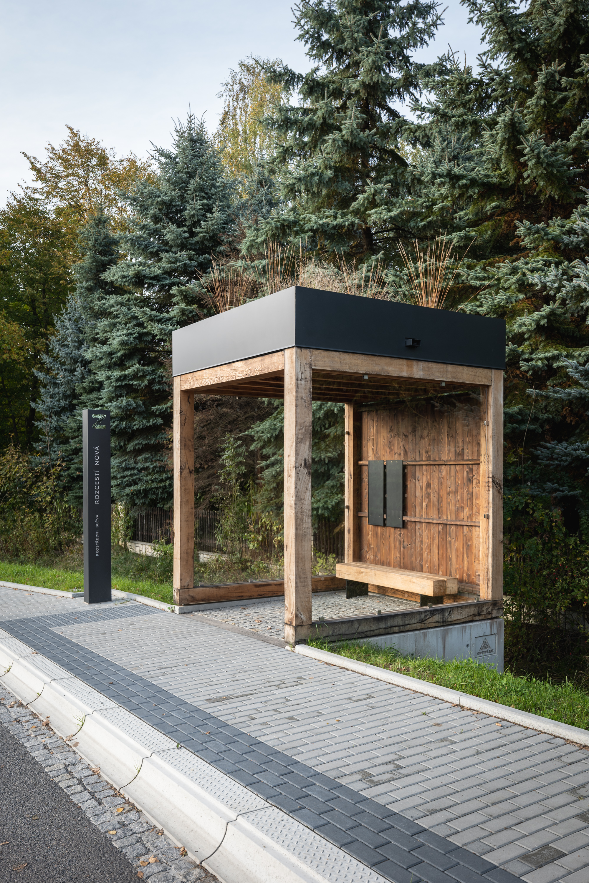 Prostřední Bečva Bus Stops by henkai architekti - Architizer