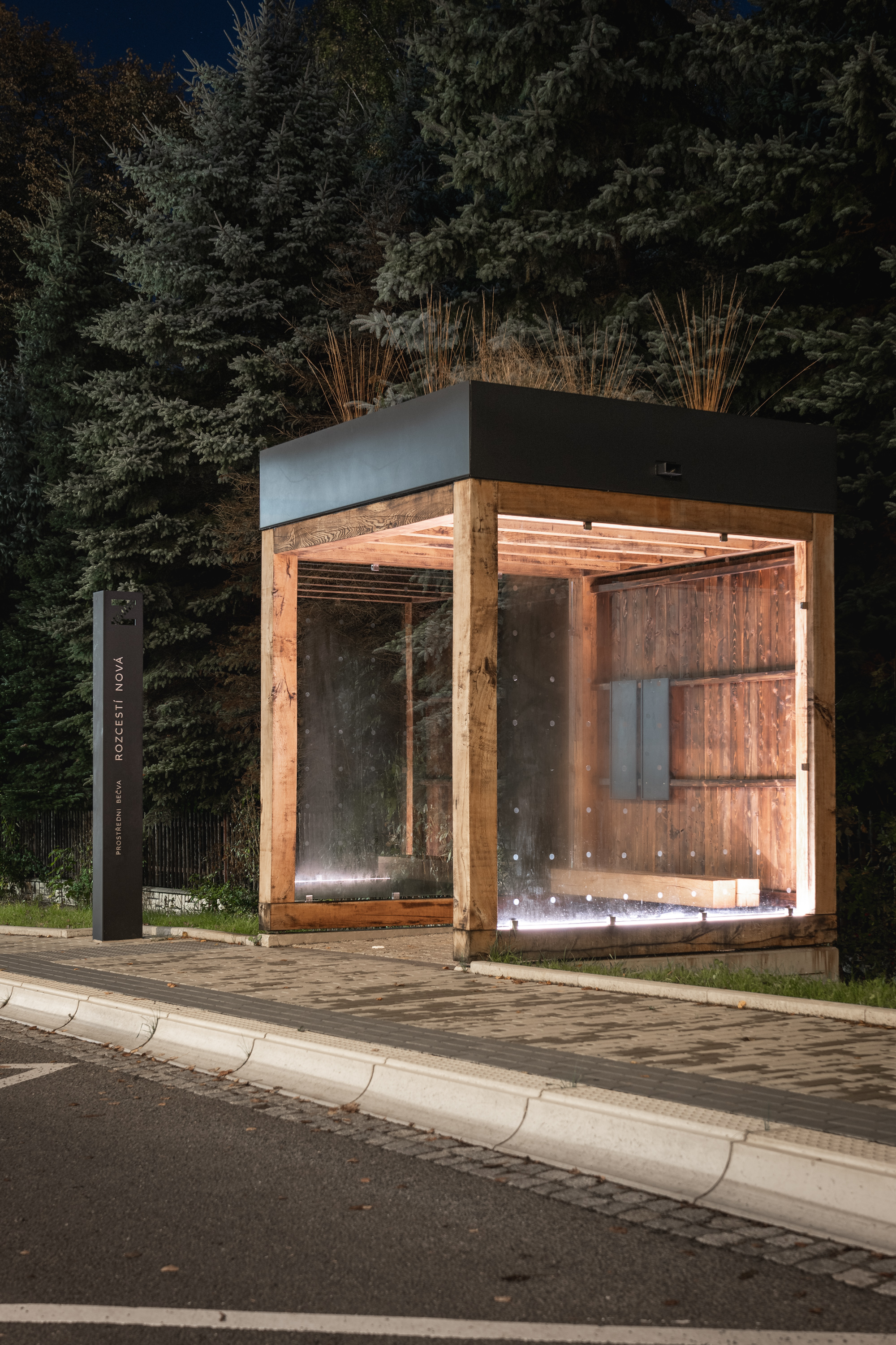 Prostřední Bečva Bus Stops by henkai architekti - Architizer